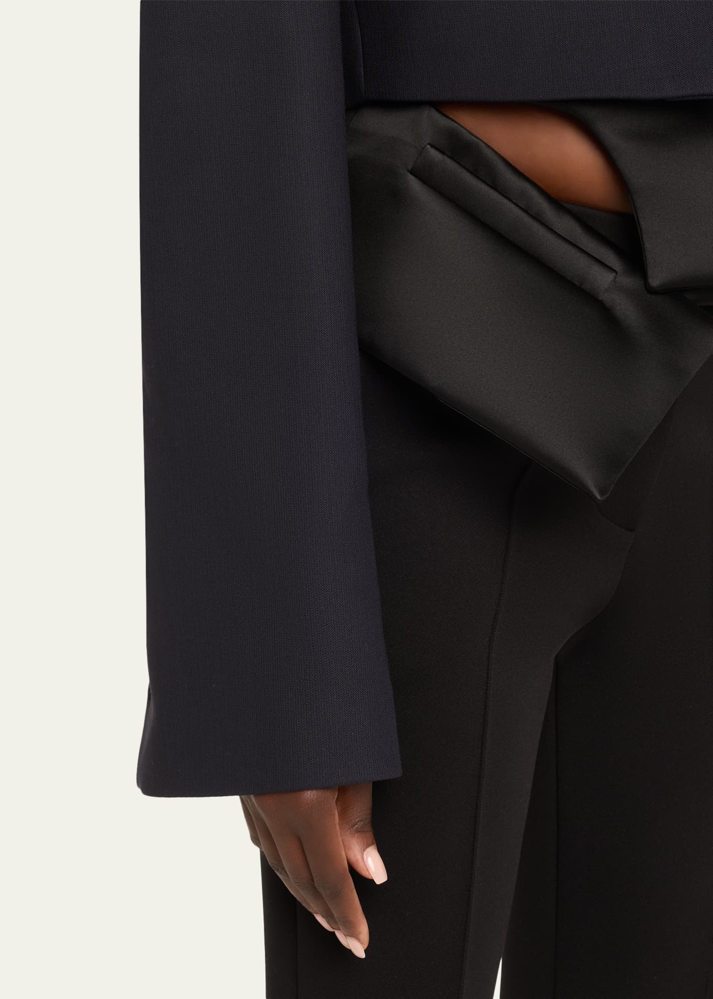 A.W.A.K.E. MODE Oversized Cropped Jacket - Bergdorf Goodman