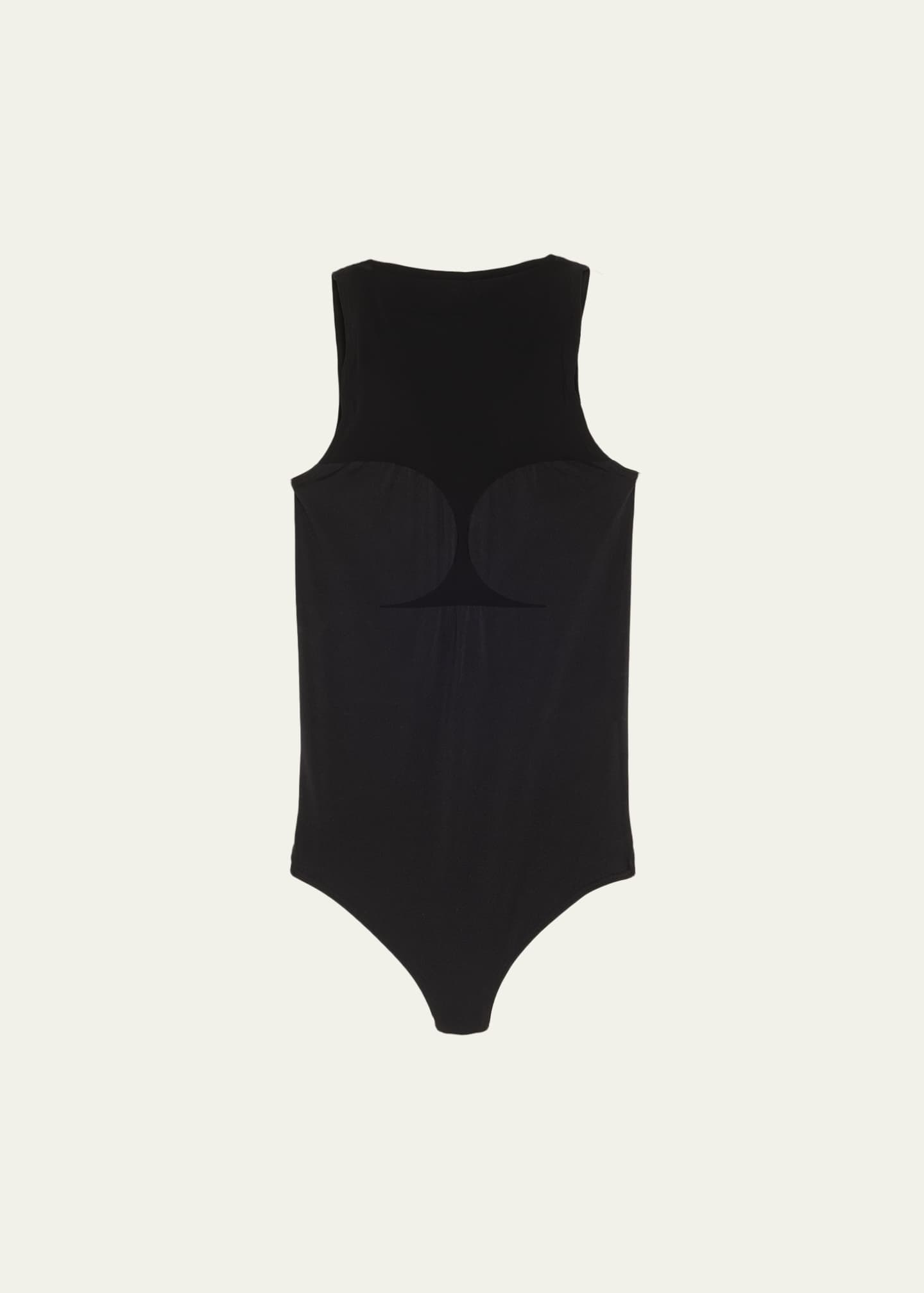 Wolford Corset-Effect Sleeveless Bodysuit with Sheer Panels - Bergdorf ...