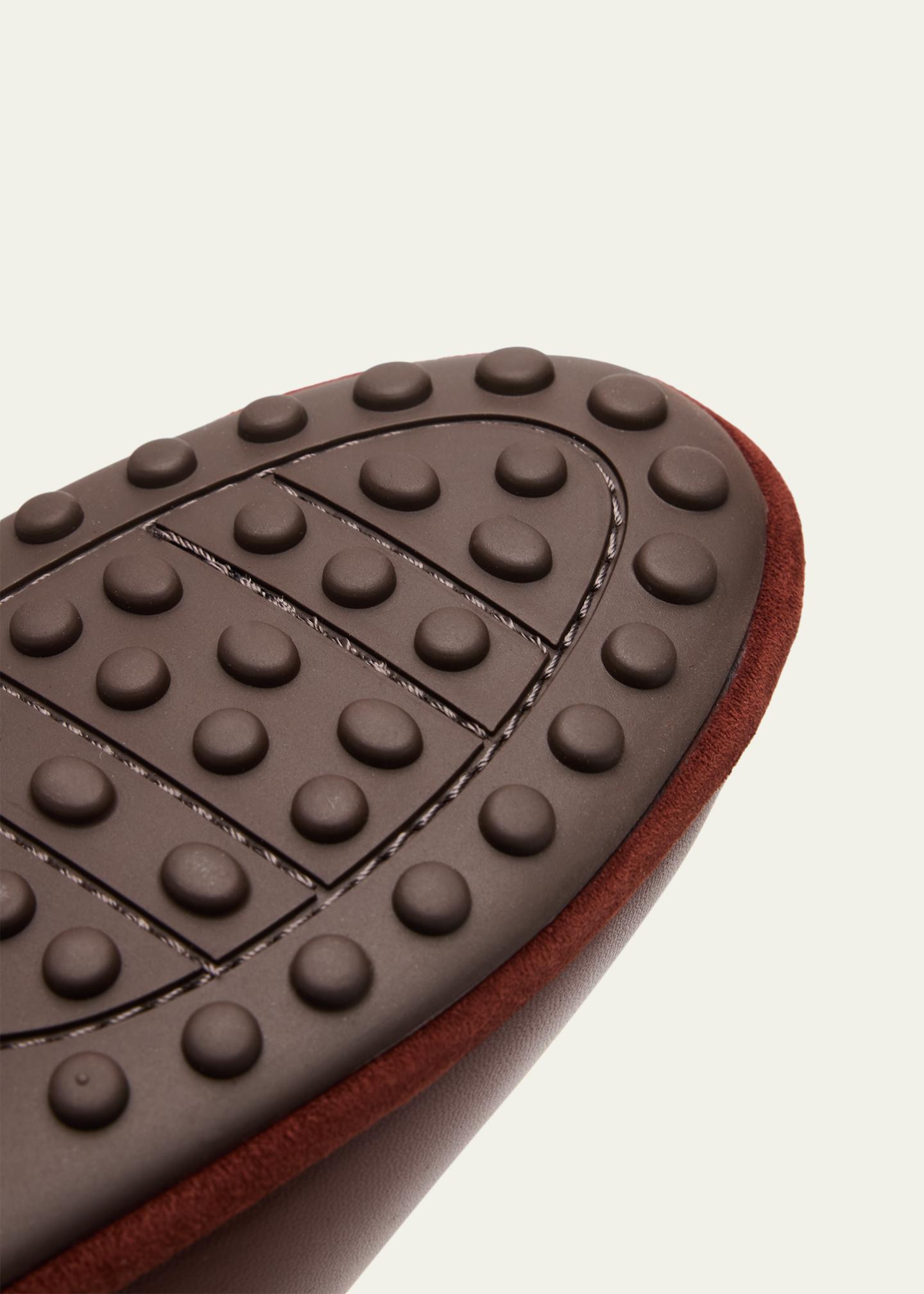 Tod's Metal Dots Nappa Leather Ballerina Flats - Bergdorf Goodman