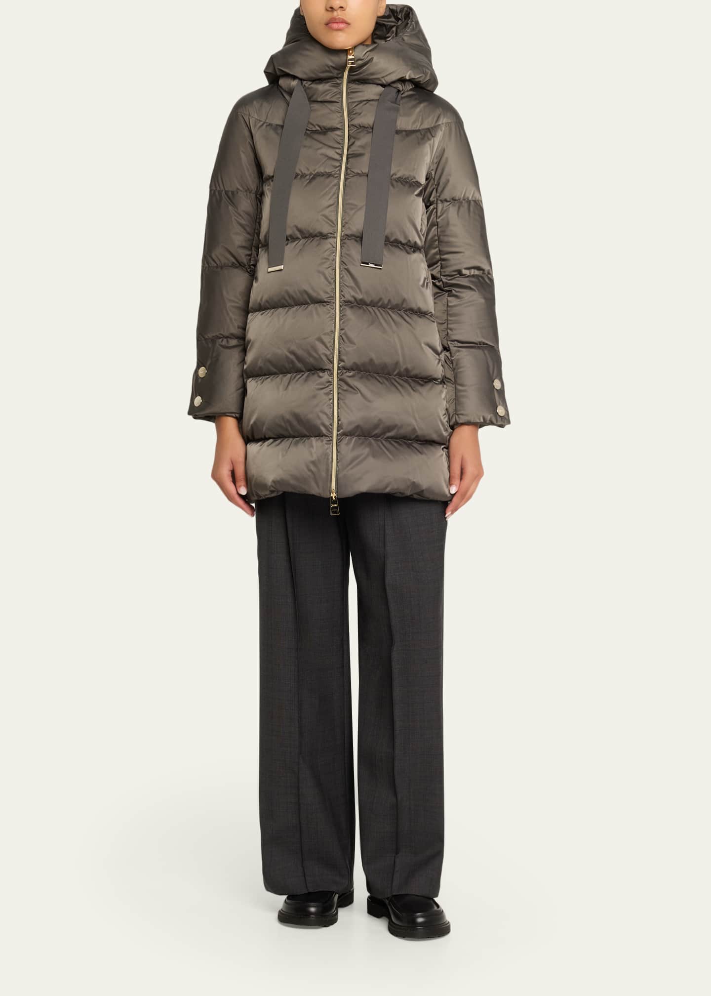 Herno Ultralight Nylon A-Shape Hooded Down Jacket - Bergdorf Goodman