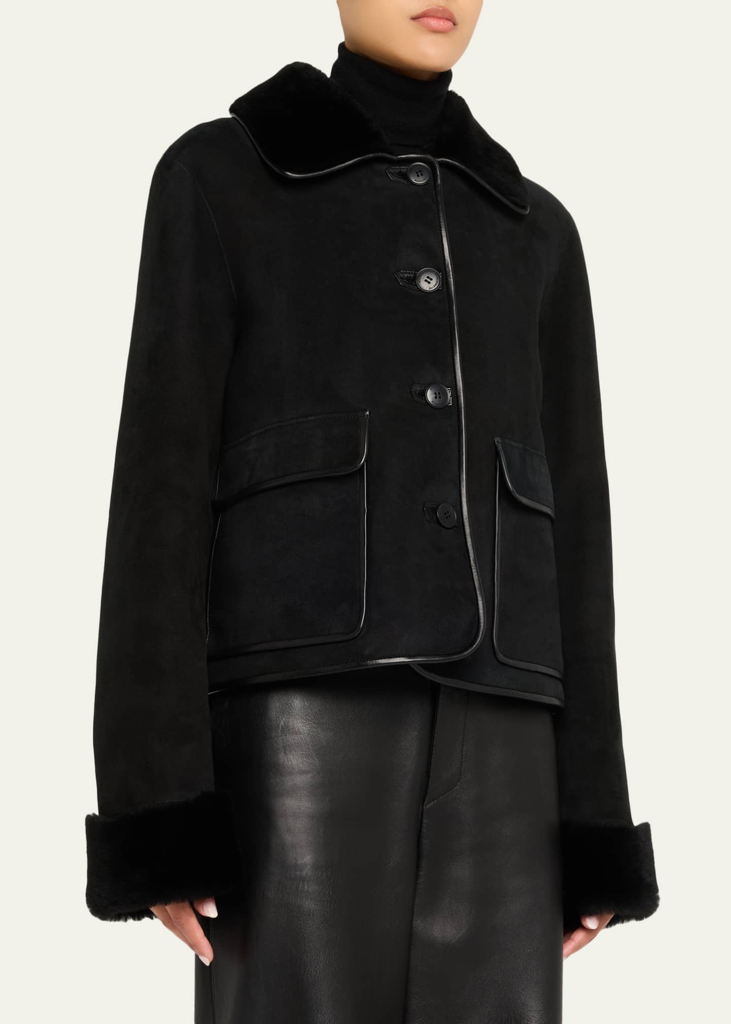 Fleurette Rowan Shearling Barn Jacket - Bergdorf Goodman