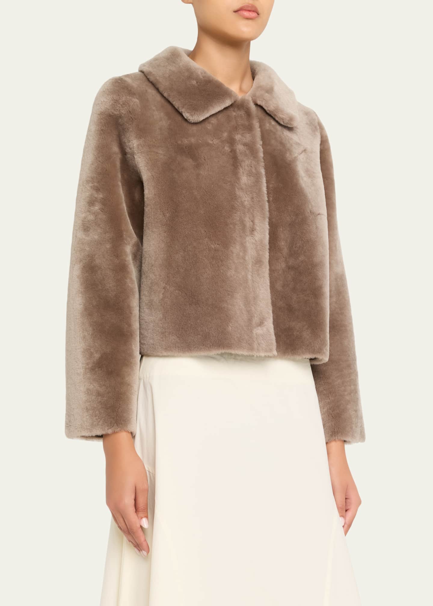 Fleurette Odette Reversible Cropped Shearling Jacket - Bergdorf Goodman