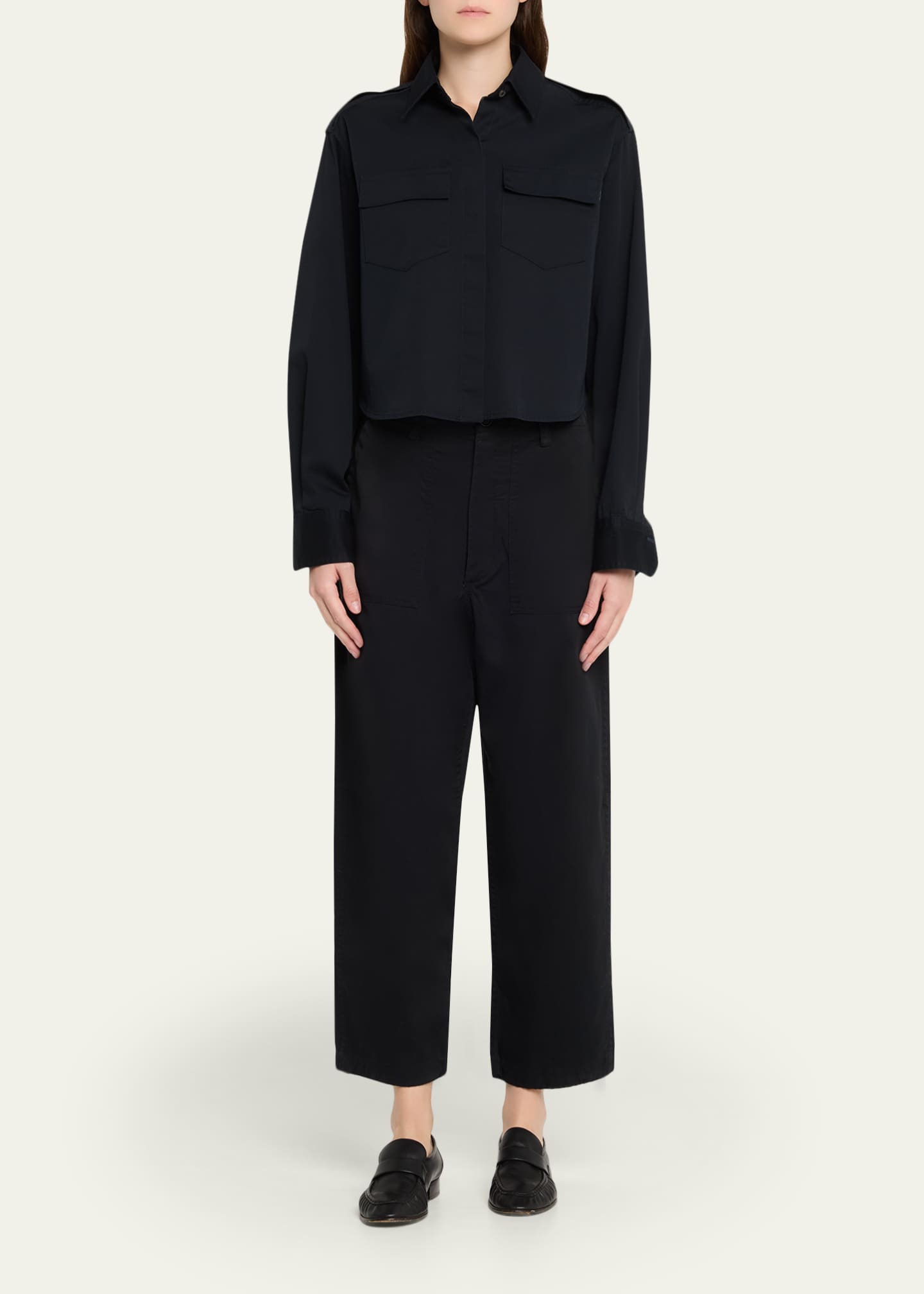 A.L.C. Nico Button-Front Shirt - Bergdorf Goodman