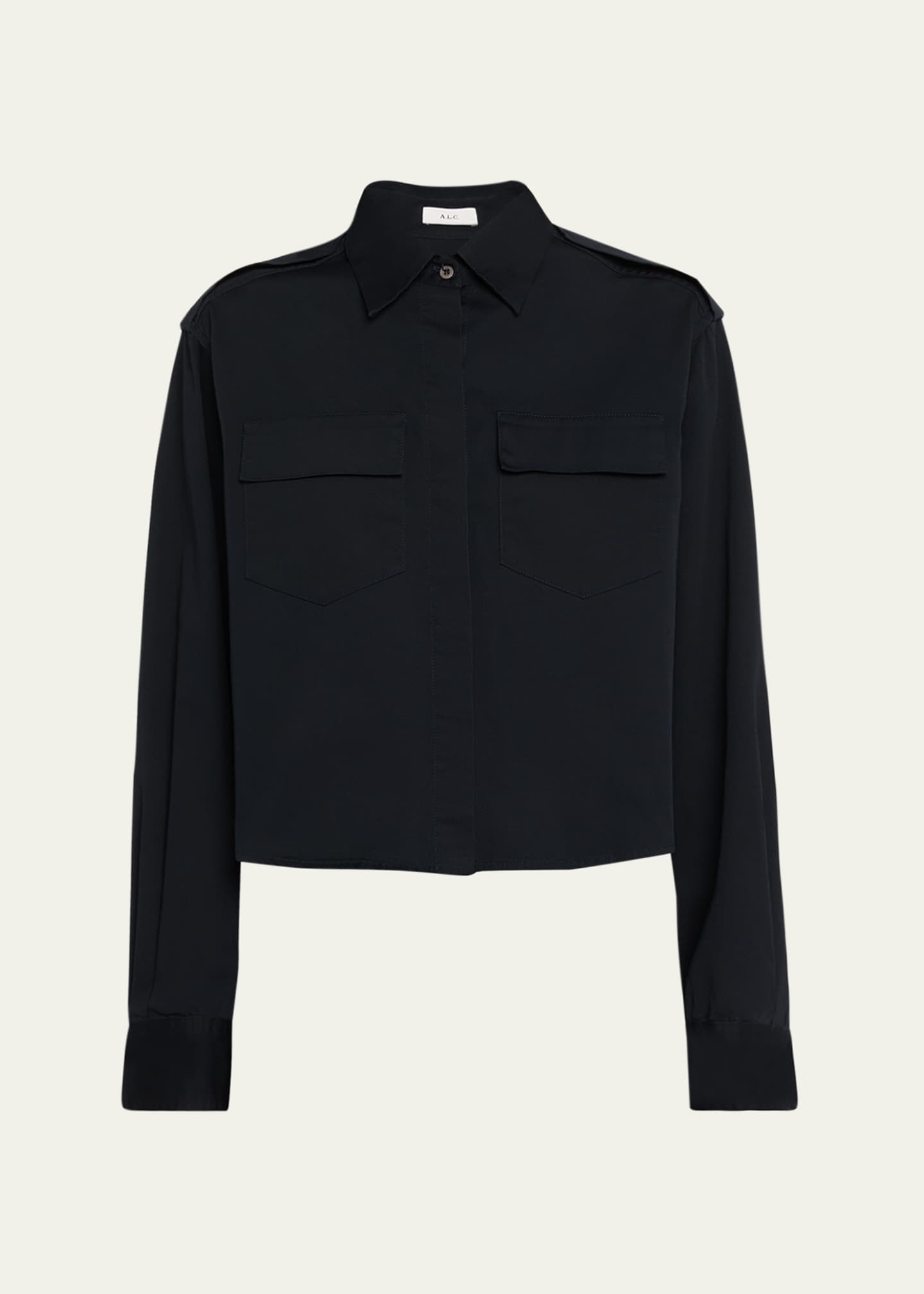 A.L.C. Nico Button-Front Shirt - Bergdorf Goodman