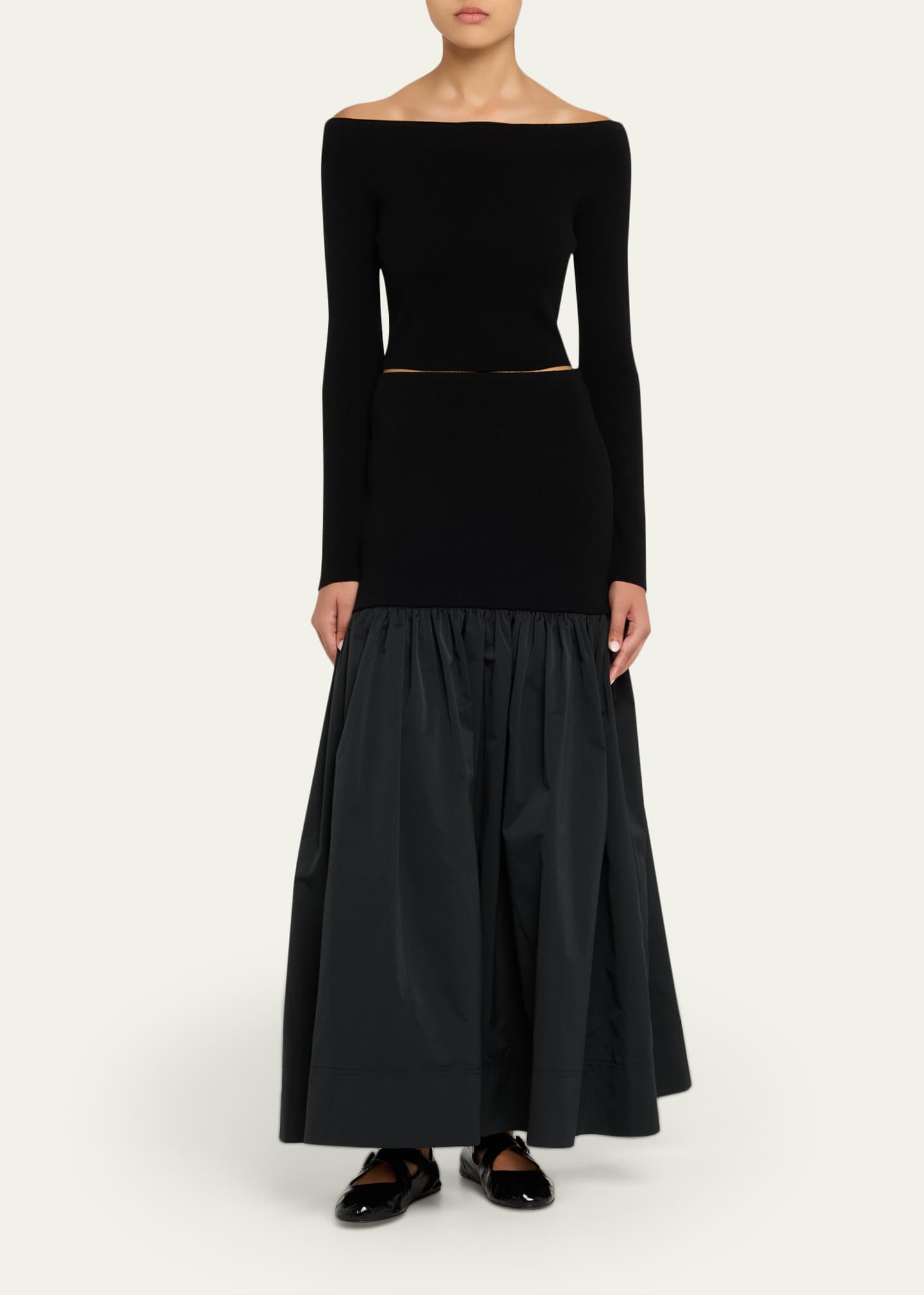 A.L.C. Jo Off-The-Shoulder Crop Top - Bergdorf Goodman