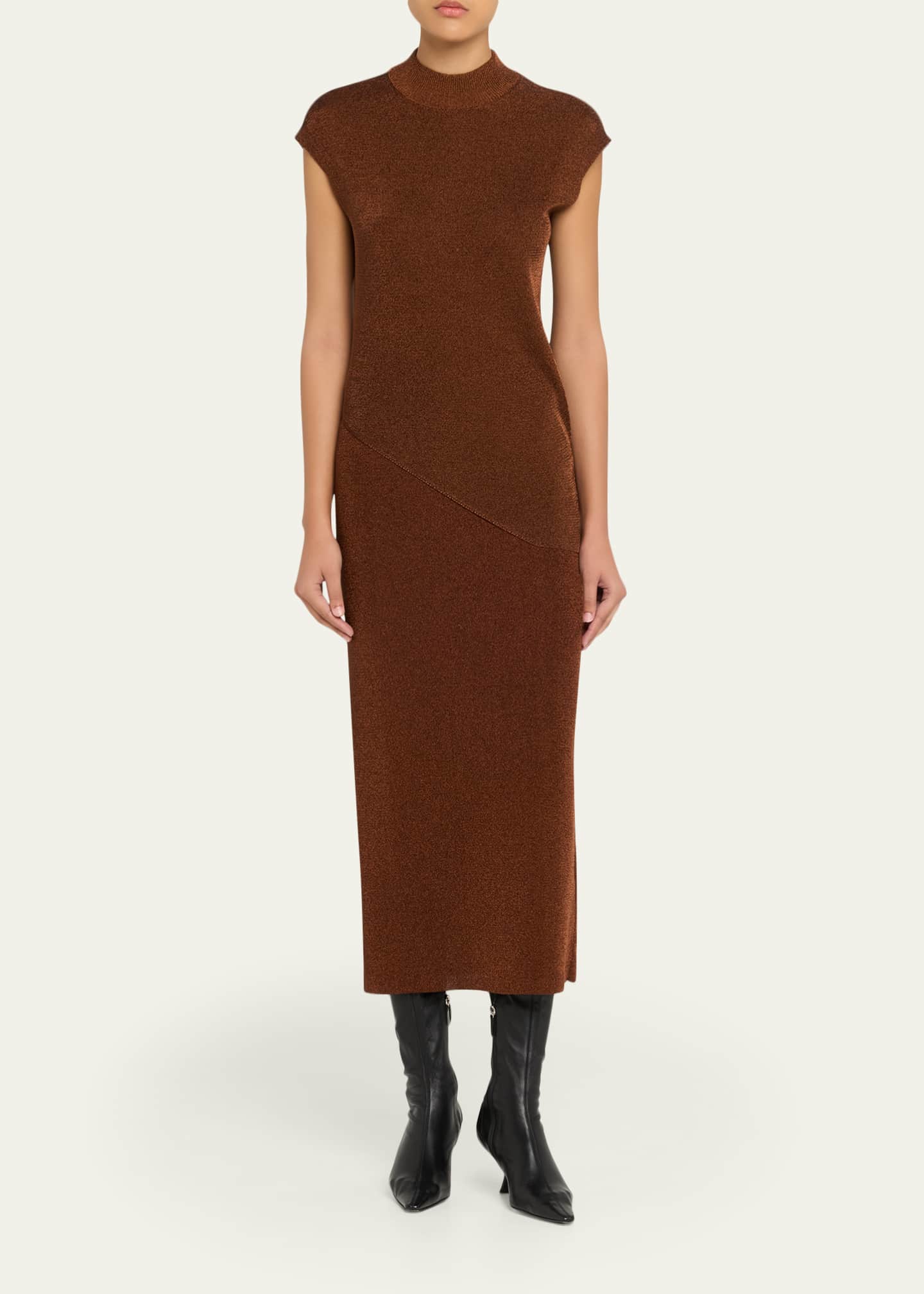 A.L.C. Edith Asymmetric Mock-Neck Top - Bergdorf Goodman