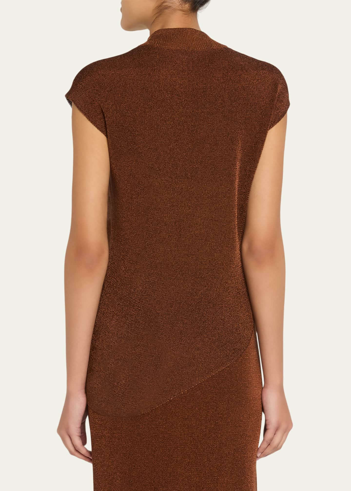 A.L.C. Edith Asymmetric Mock-Neck Top - Bergdorf Goodman