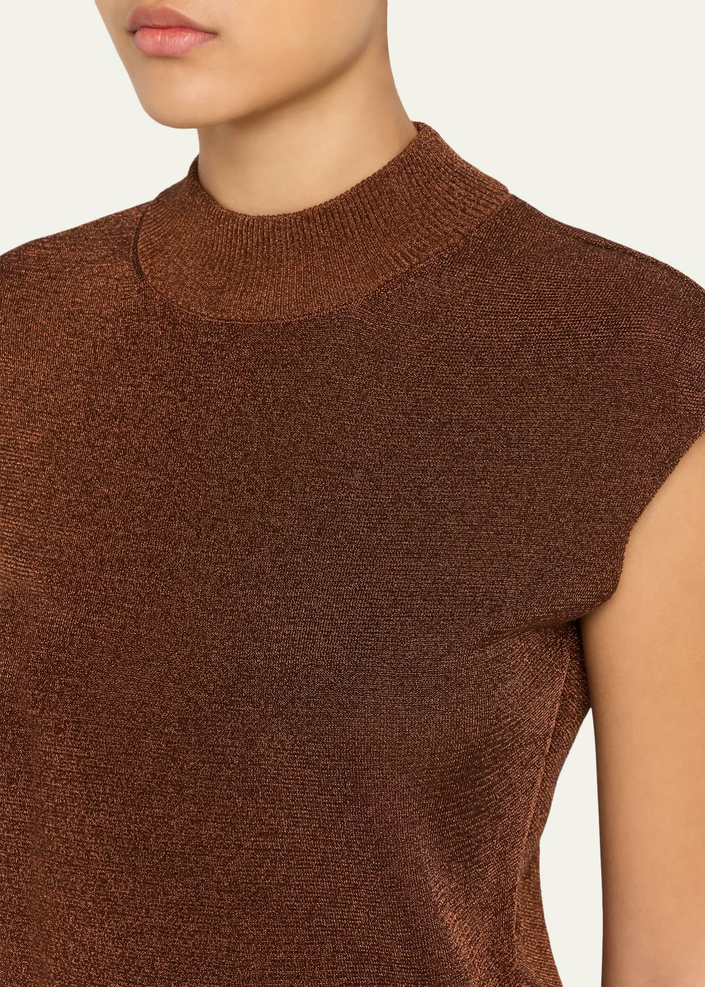 A.L.C. Edith Asymmetric Mock-Neck Top - Bergdorf Goodman