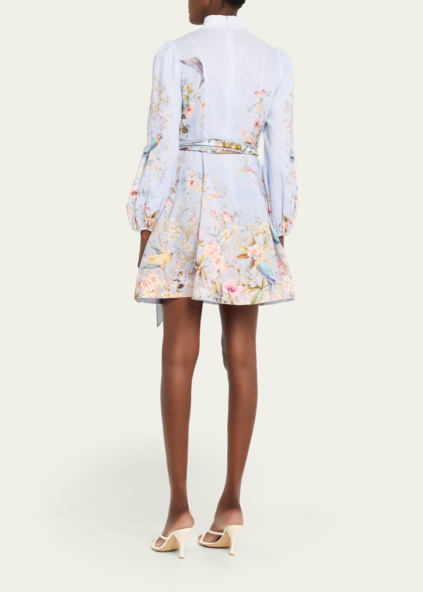 Zimmermann Rebellion Button Mini Dress - Bergdorf Goodman