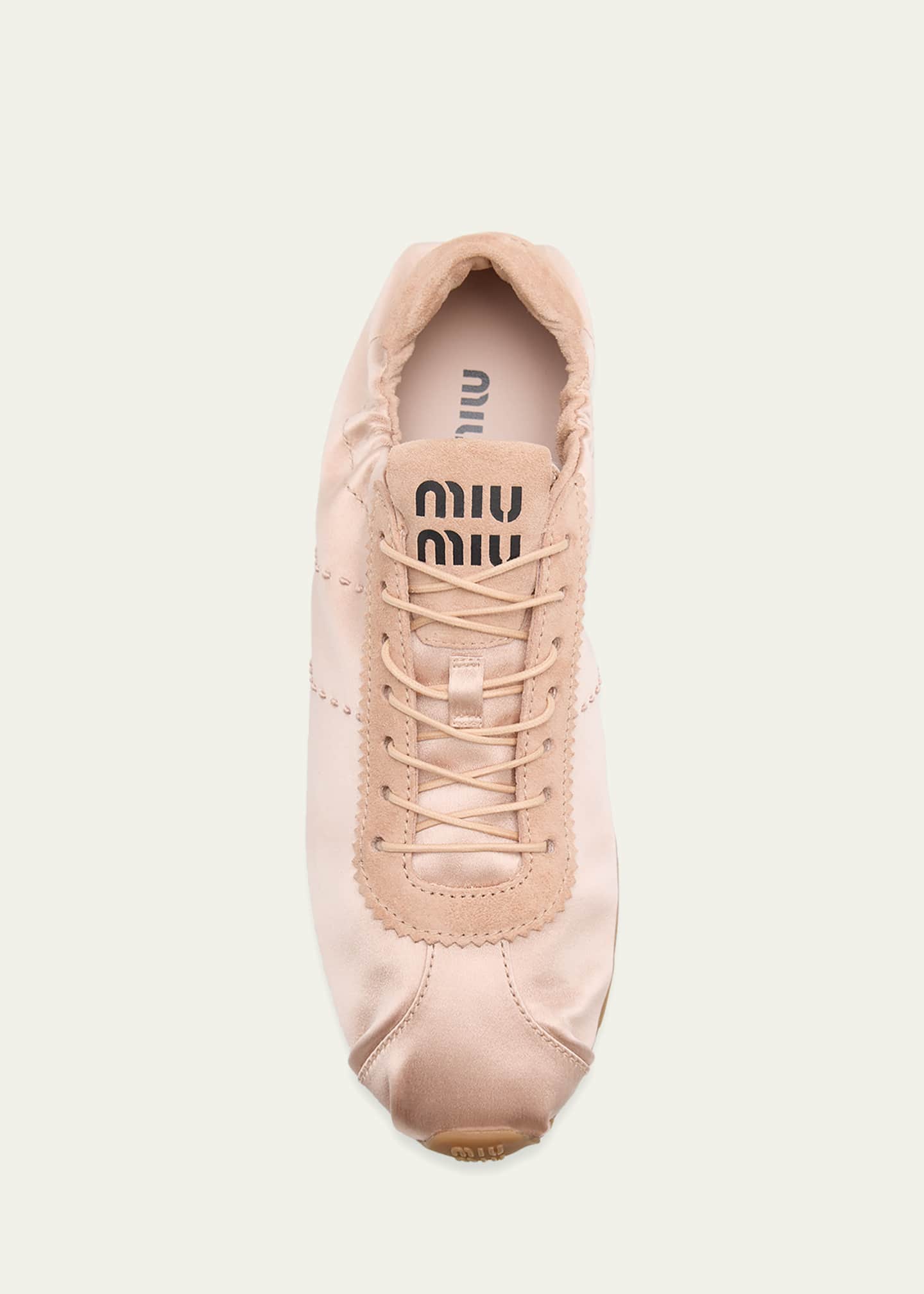 Miu Miu Satin Retro Runner Sneakers - Bergdorf Goodman