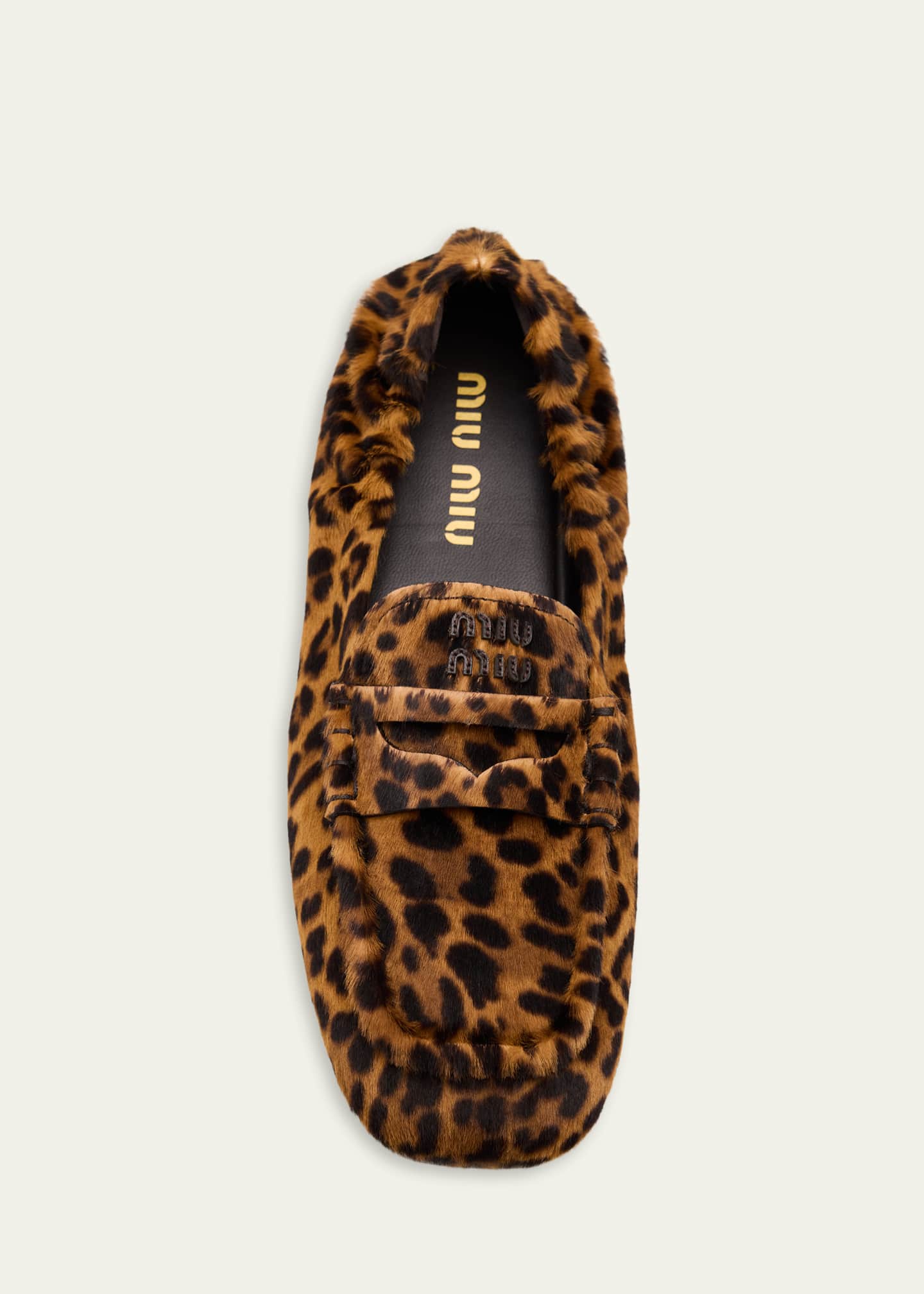 Miu Miu Leopard-Printed Calf Hair Loafers - Bergdorf Goodman
