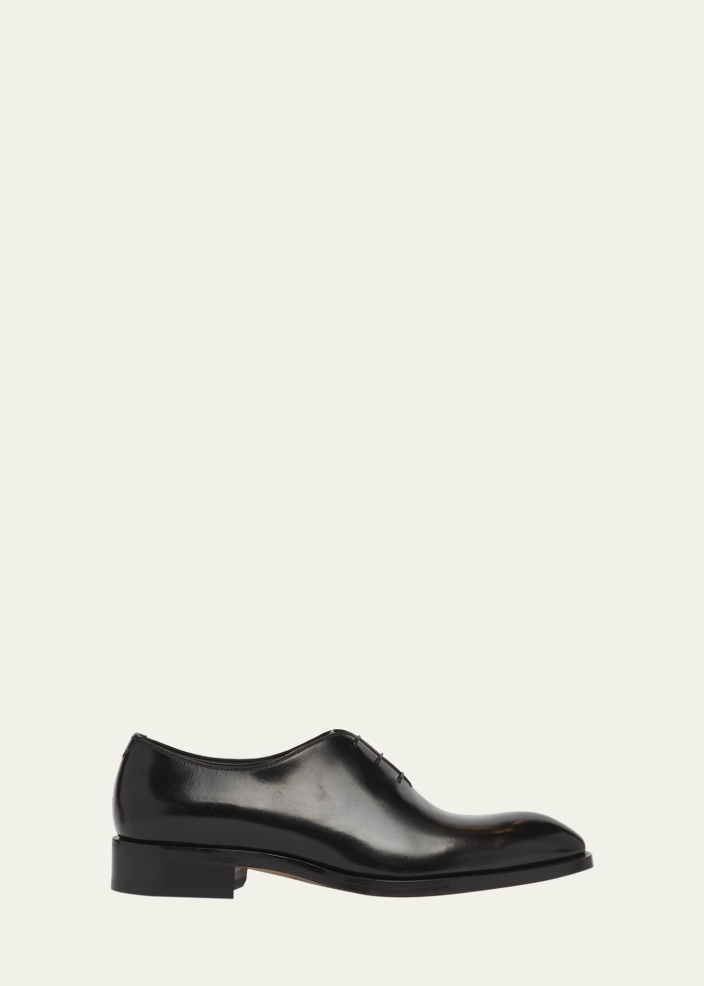 TOM FORD Men's Burnished Leather Oxfords - Bergdorf Goodman