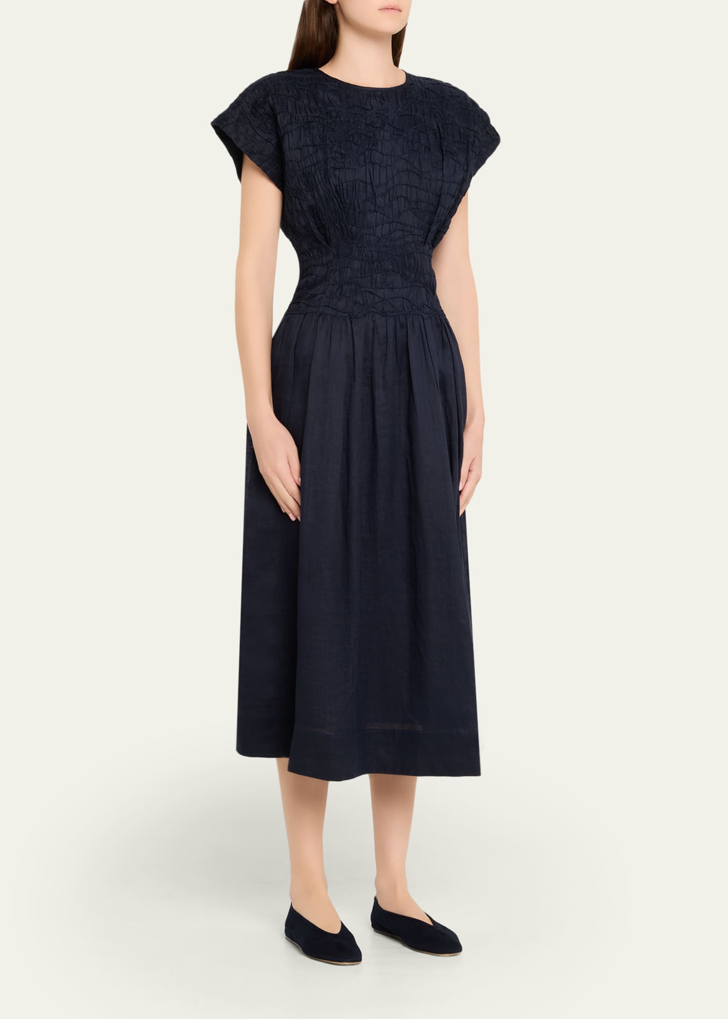 Sea Imogen Ramie Midi Dress - Bergdorf Goodman