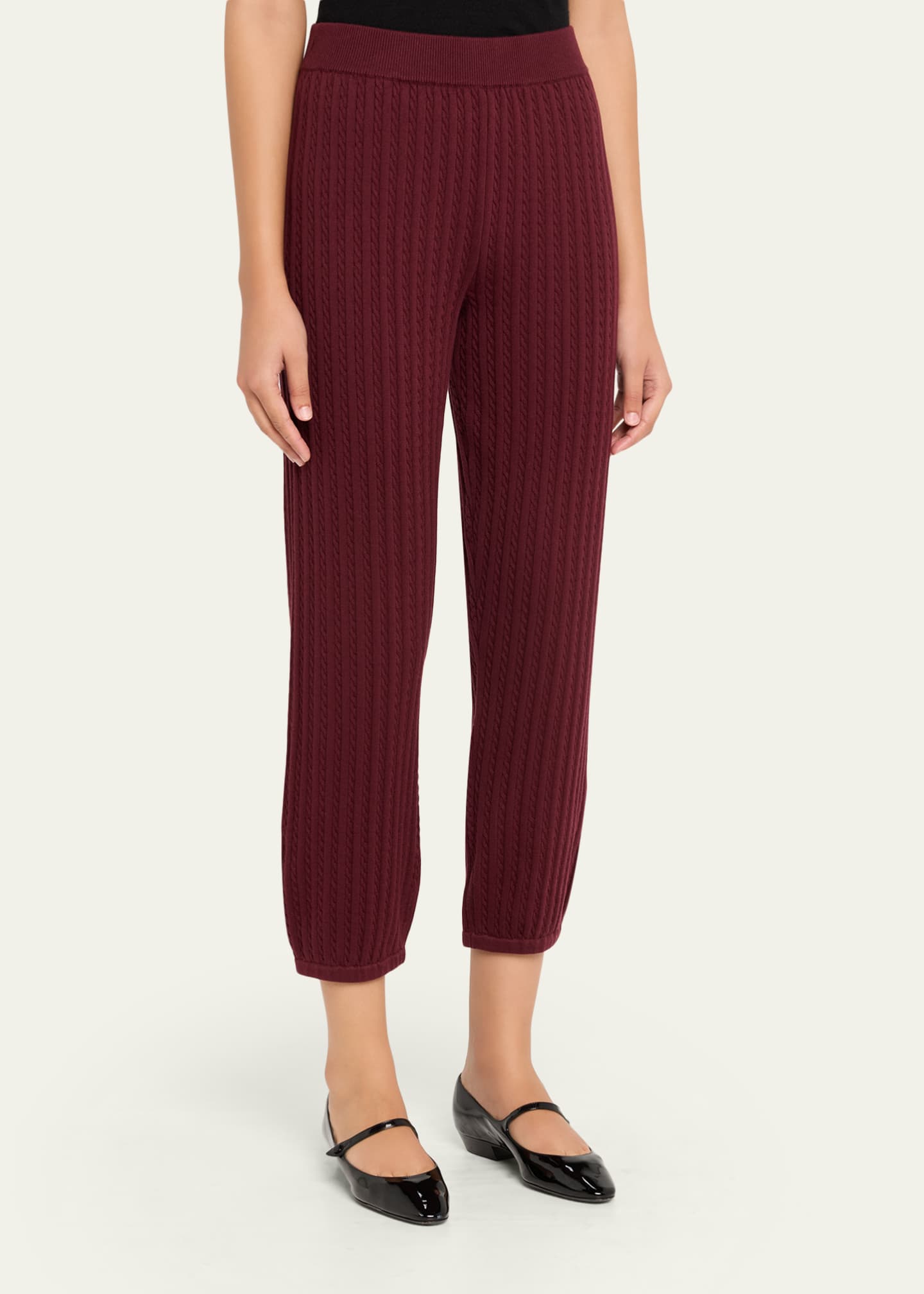 SIMKHAI Tillie Cashmere-Cotton Travel Pants - Bergdorf Goodman