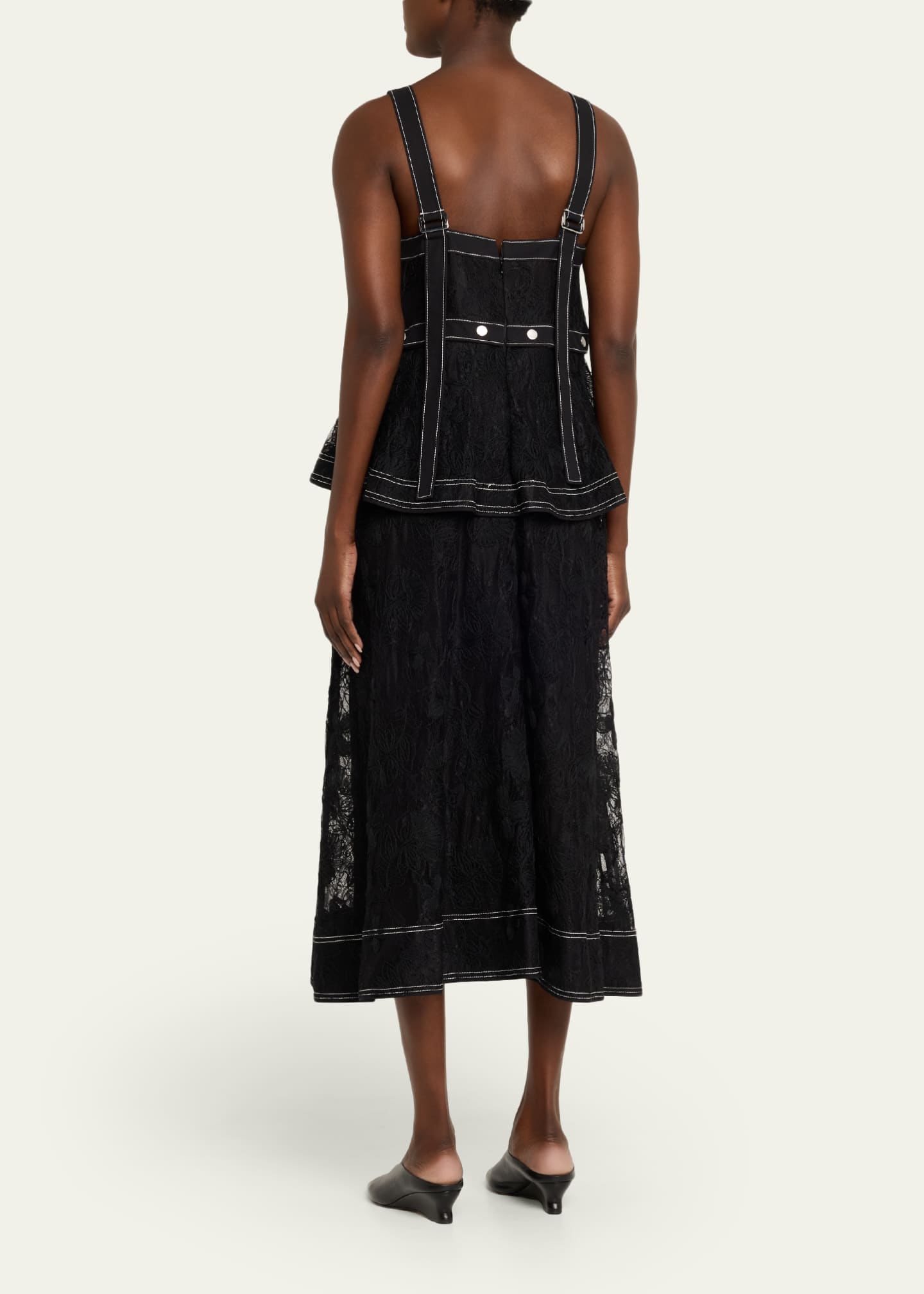 3.1 Phillip Lim Sleeveless Layered Lace Midi Dress - Bergdorf Goodman