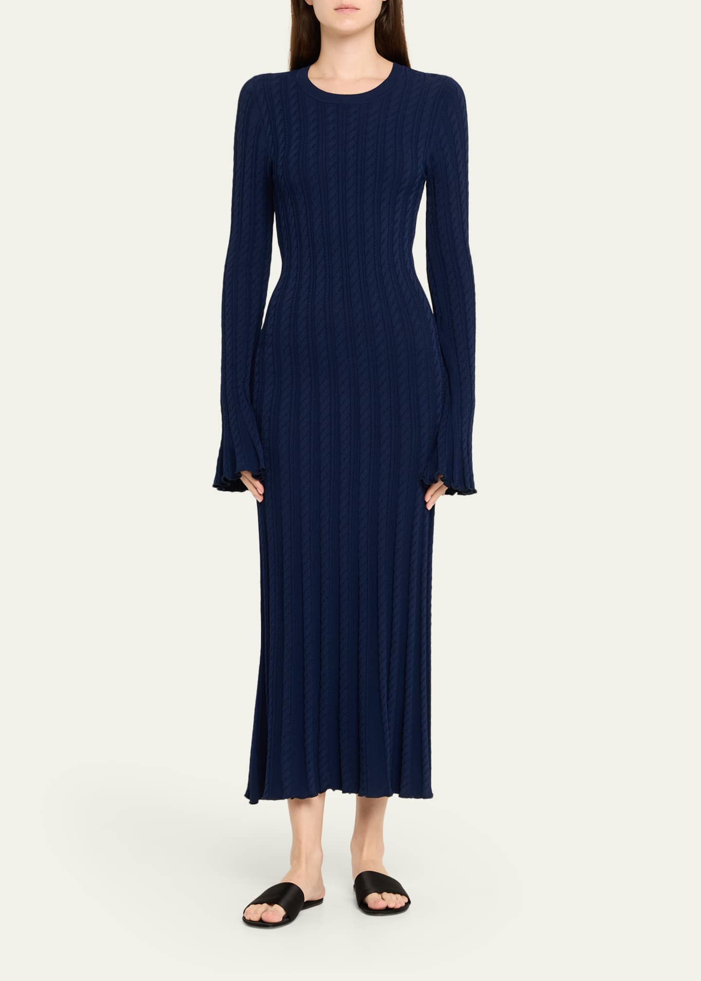 Sea Rhea Cable-Knit Midi Dress - Bergdorf Goodman
