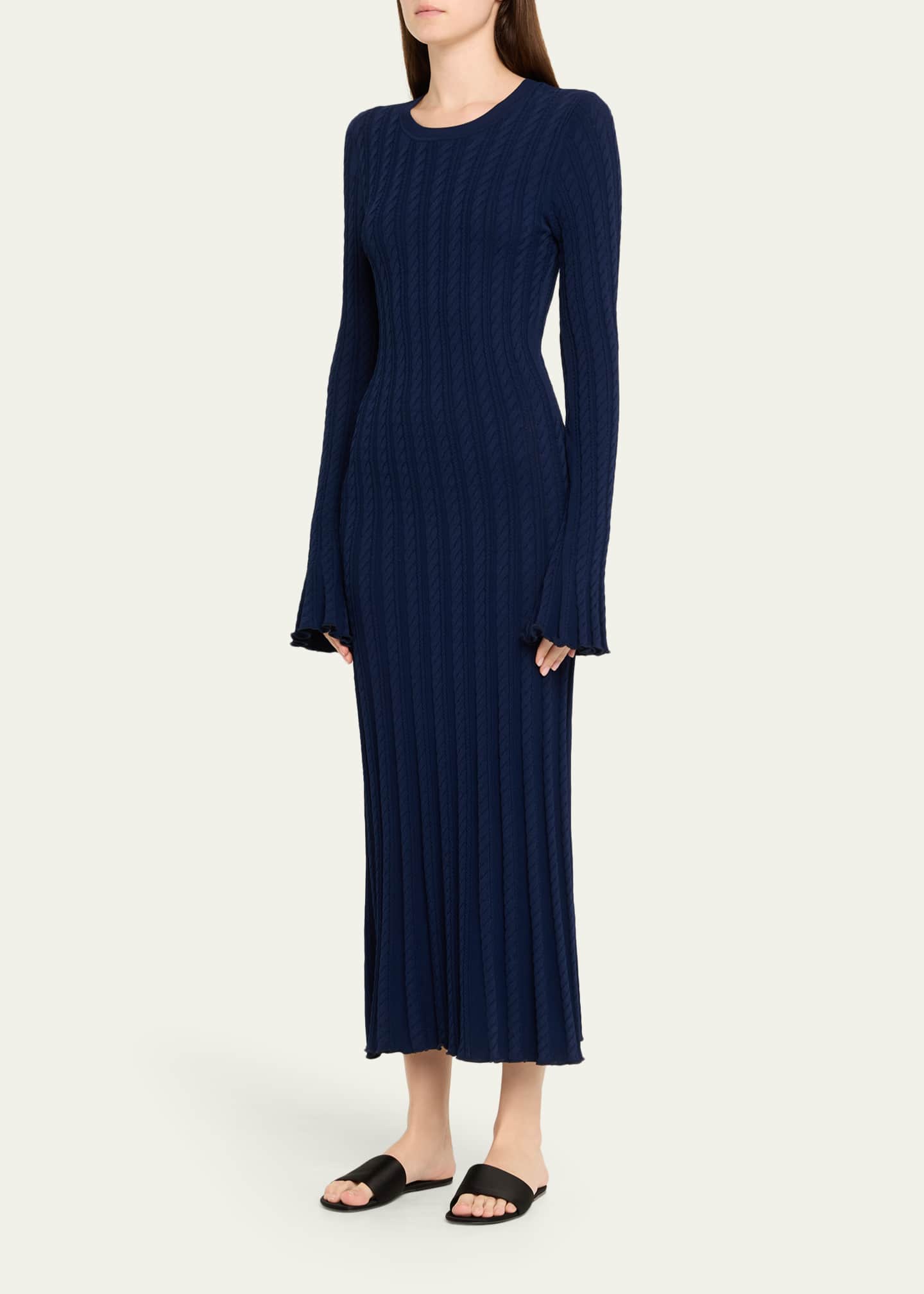 Sea Rhea Cable-Knit Midi Dress - Bergdorf Goodman