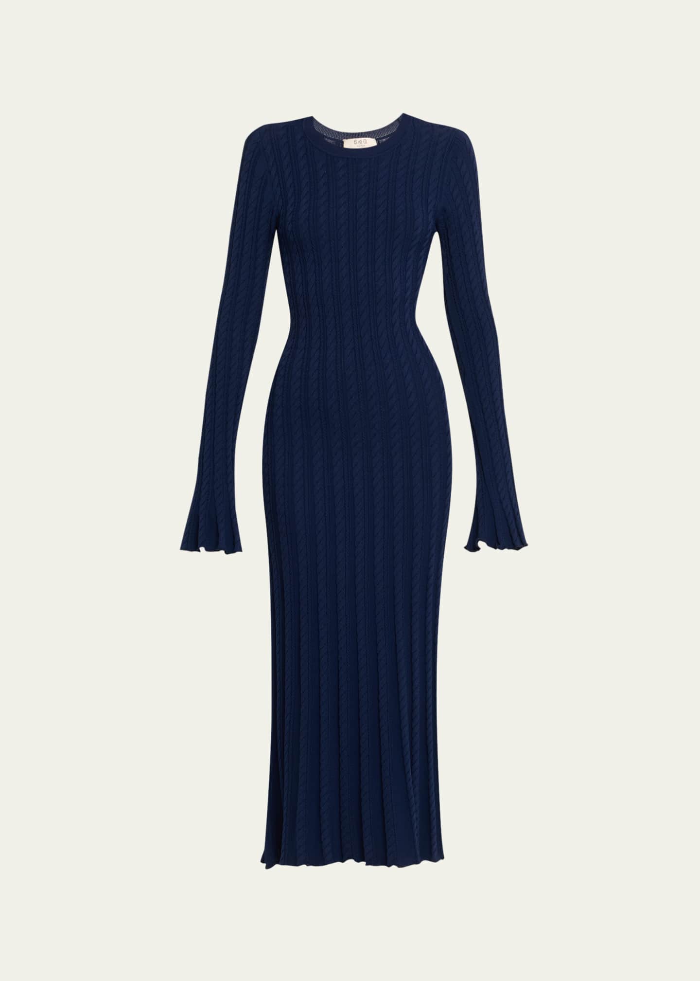 Sea Rhea Cable-Knit Midi Dress - Bergdorf Goodman