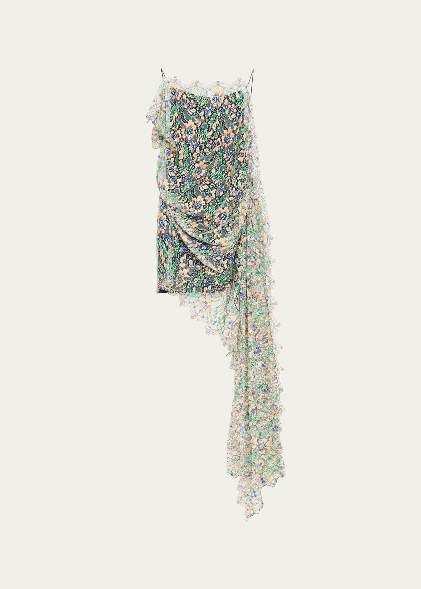 Christopher Esber Draped Hand-Painted Lace Dress - Bergdorf Goodman