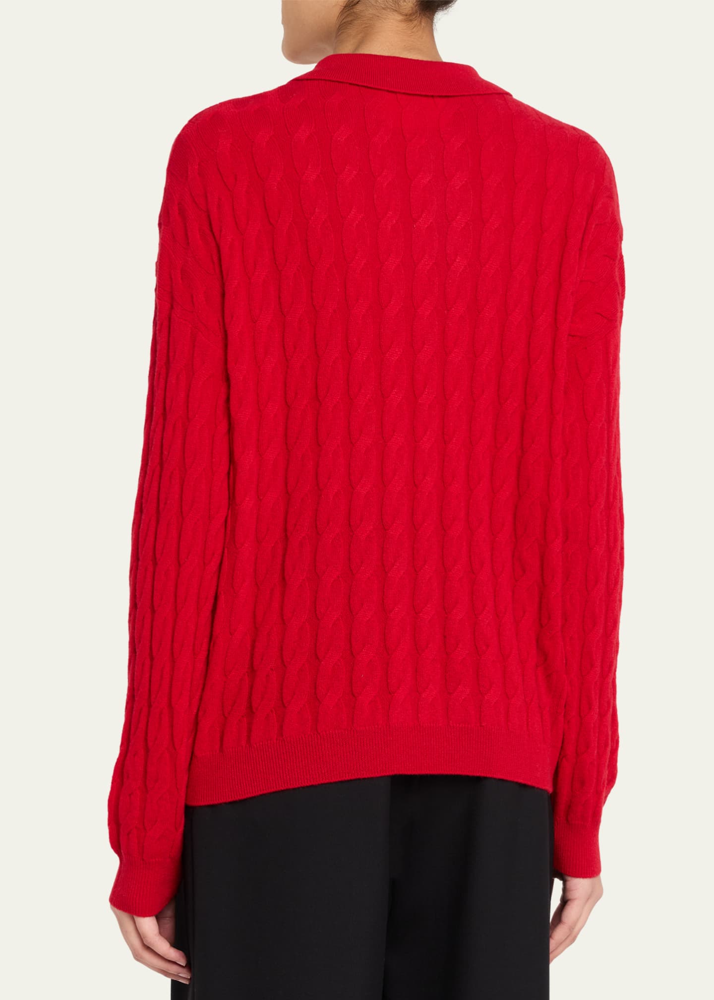 Lisa Yang Magnolie Cashmere Cable-Knit Sweater - Bergdorf Goodman