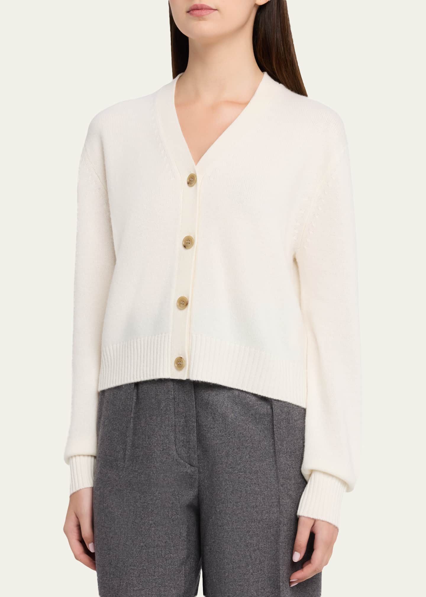 Lisa Yang Marion Cashmere-Silk V-Neck Cardigan - Bergdorf Goodman