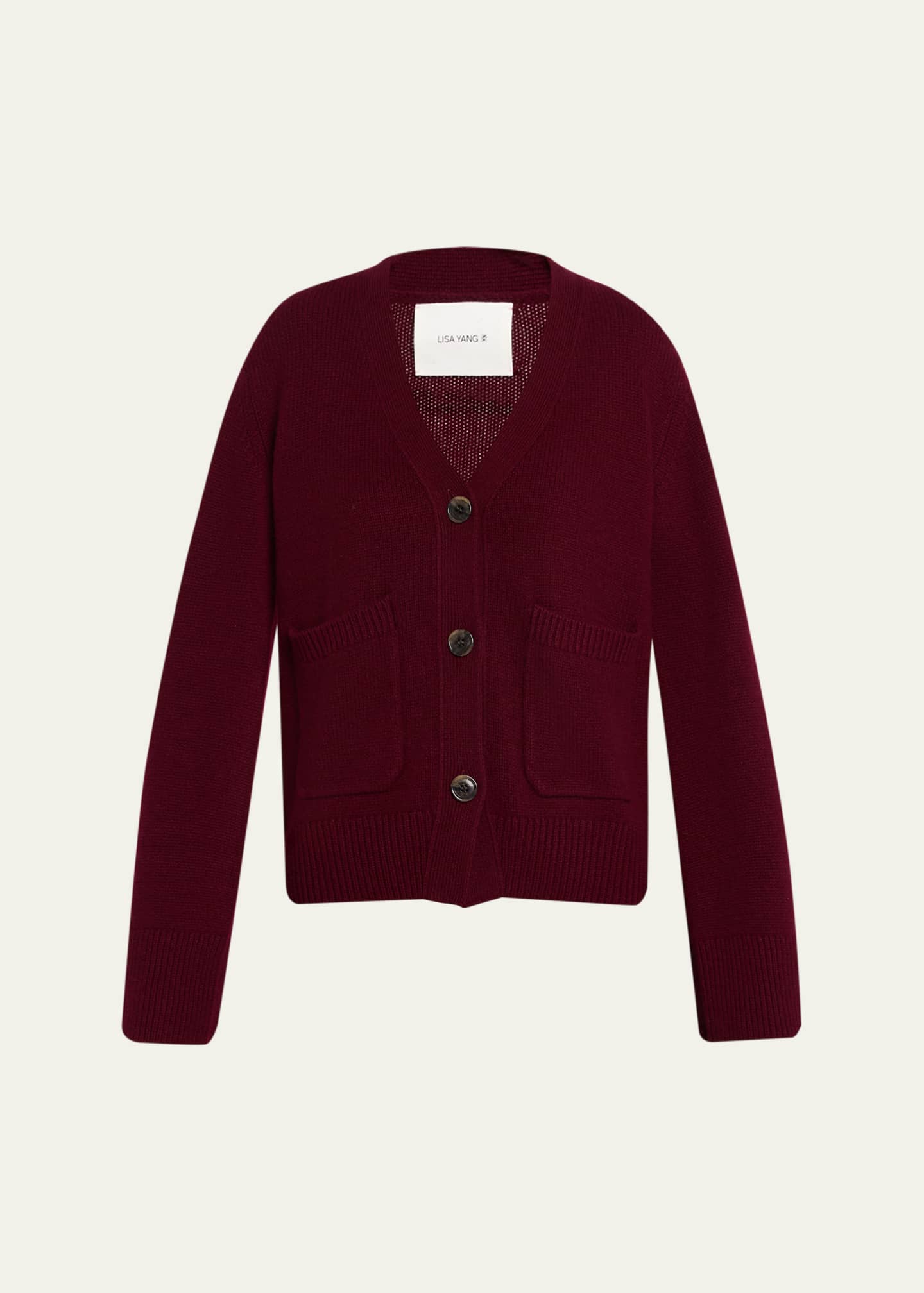 Lisa Yang Danni Cashmere V-Neck Cardigan - Bergdorf Goodman