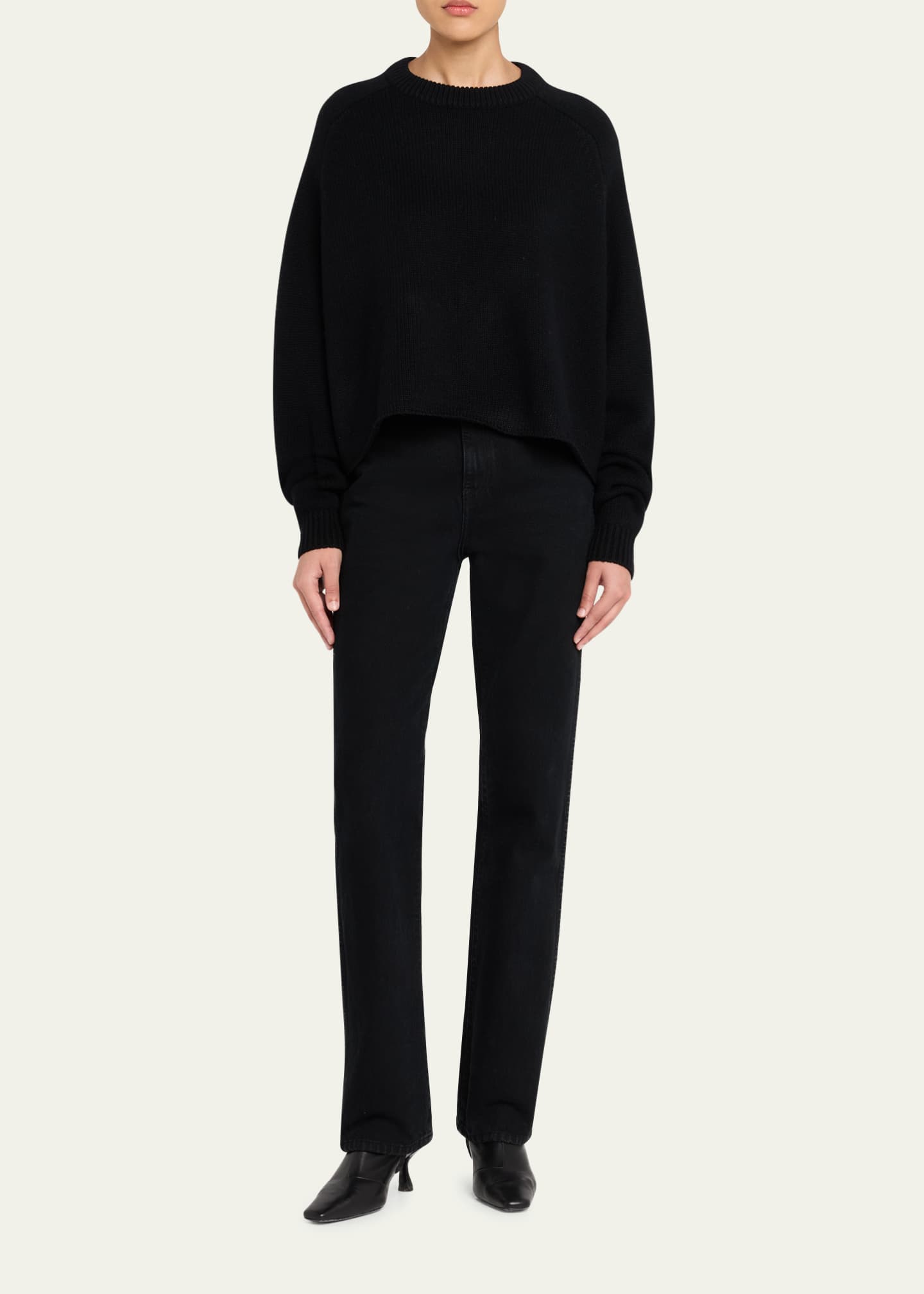 Lisa Yang Karine Cashmere Crewneck Sweater - Bergdorf Goodman