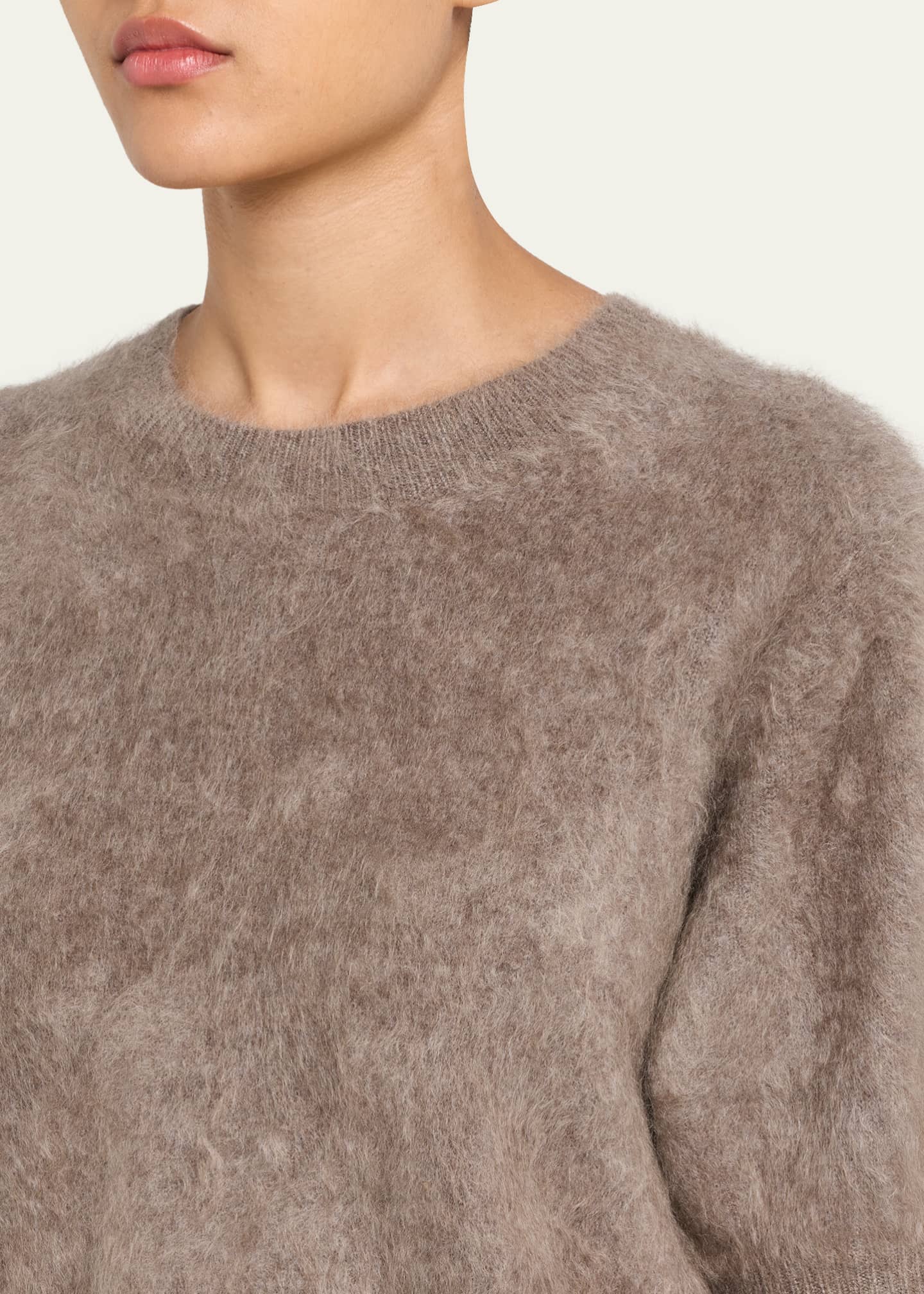 Lisa Yang Juniper Brushed Cashmere Short-Sleeve Sweater - Bergdorf Goodman