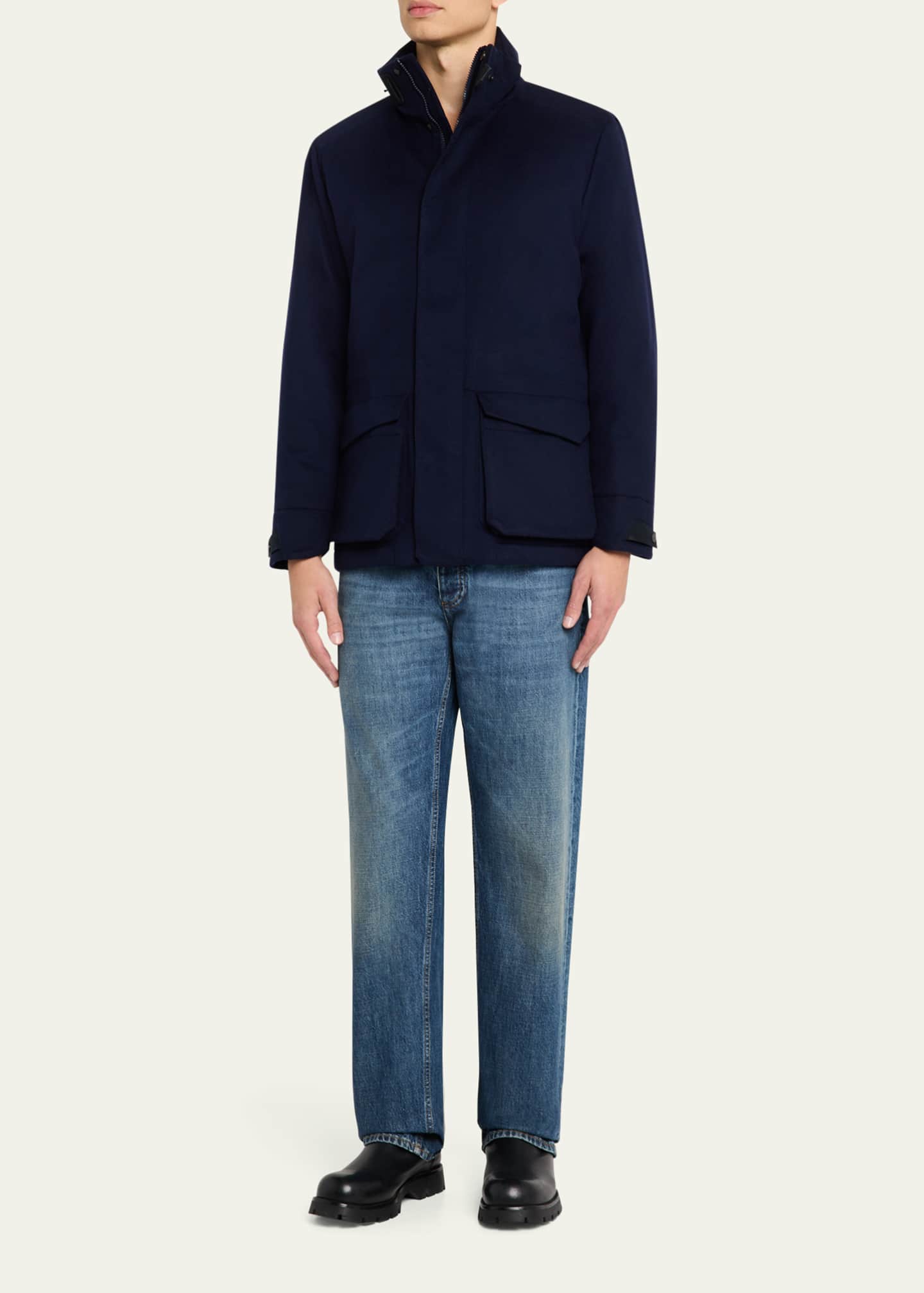 Sease Men's Uptown Padded Cashmere Parka Jacket - Bergdorf Goodman