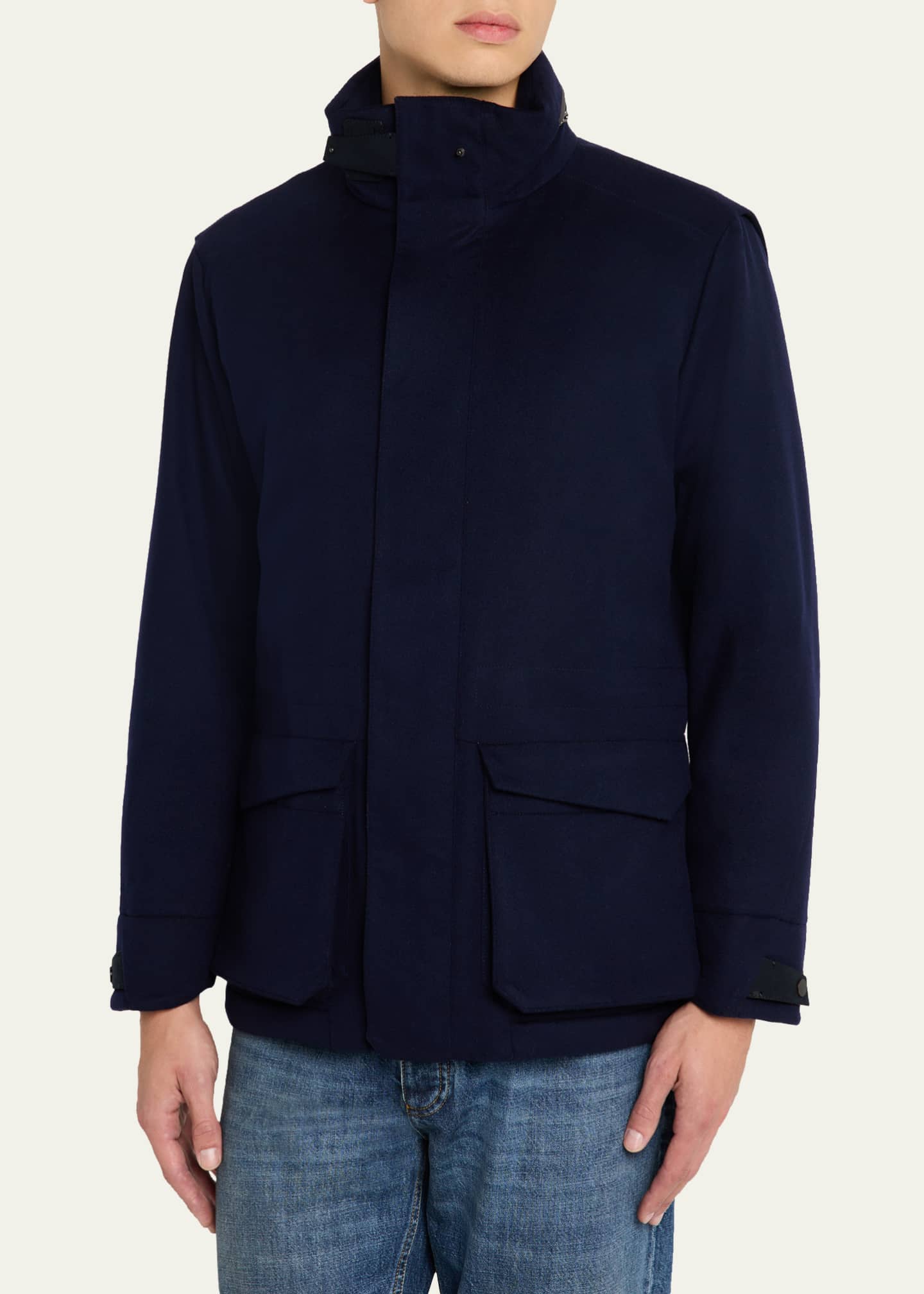 Sease Men's Uptown Padded Cashmere Parka Jacket - Bergdorf Goodman