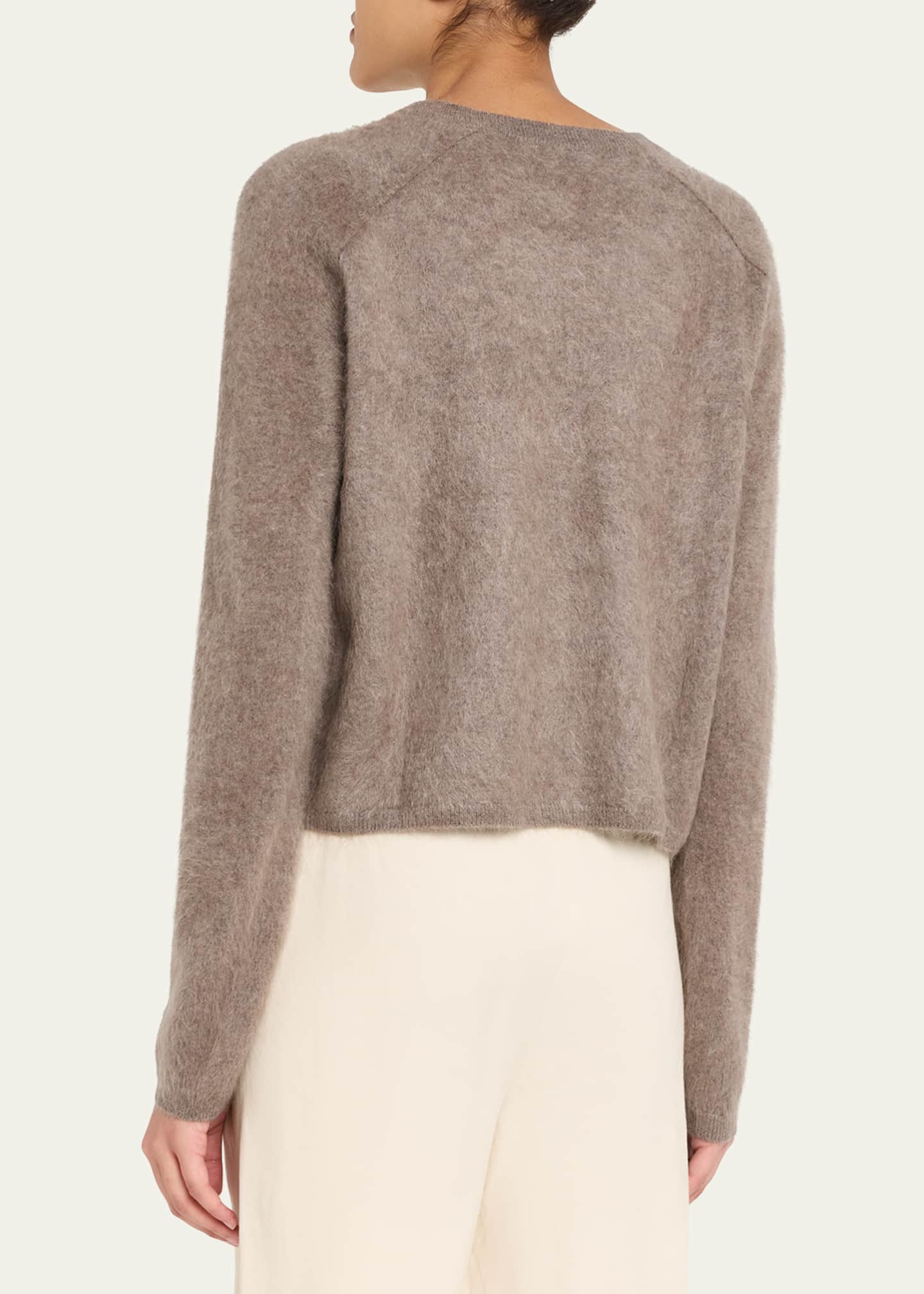 Lisa Yang Fride Short-Sleeved Mock-Neck Cashmere Sweater - Bergdorf Goodman