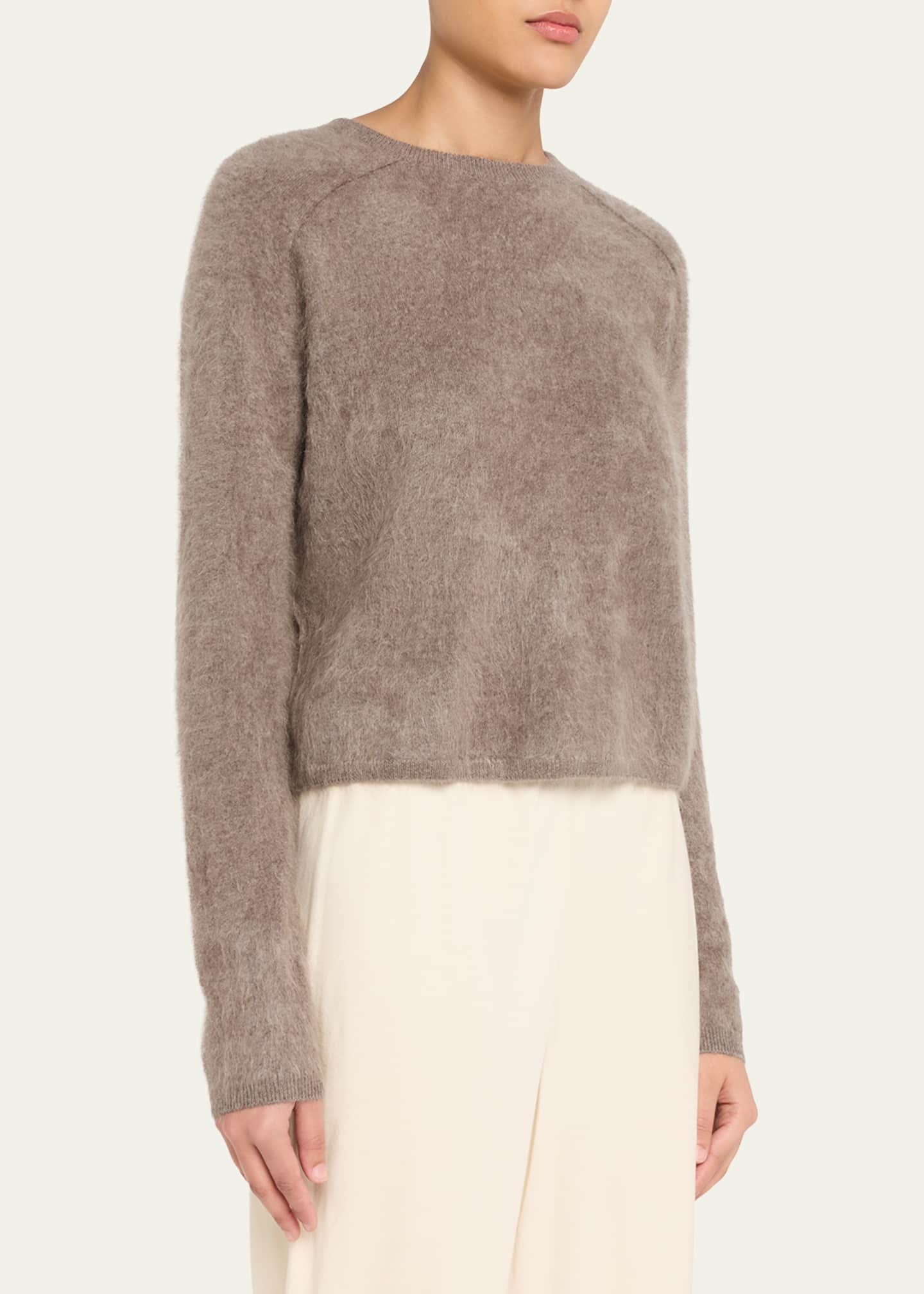 Lisa Yang Fride Short-Sleeved Mock-Neck Cashmere Sweater - Bergdorf Goodman