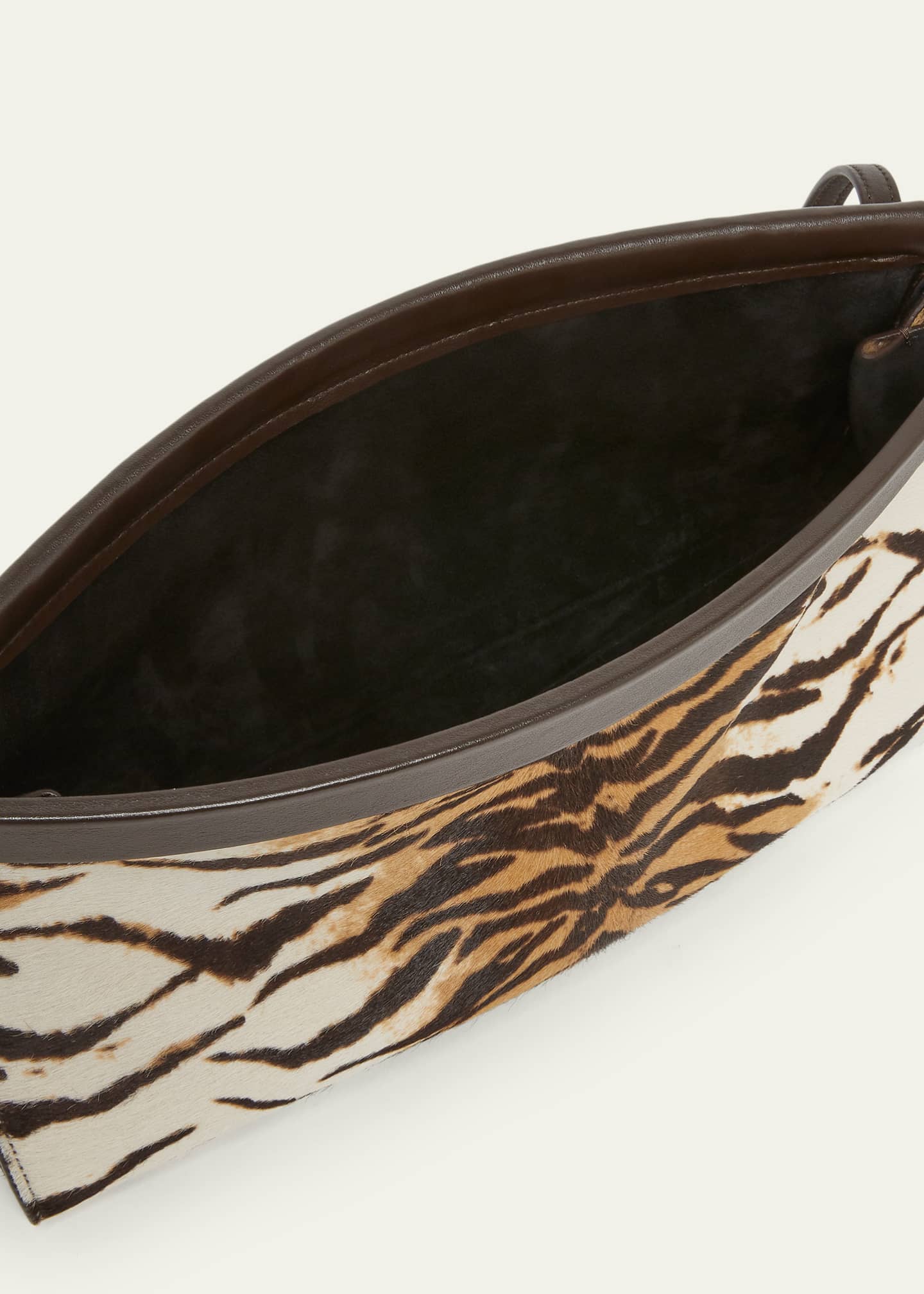 ALAIA Le Click Tiger-Print Calf Hair East-West Shoulder Bag - Bergdorf ...