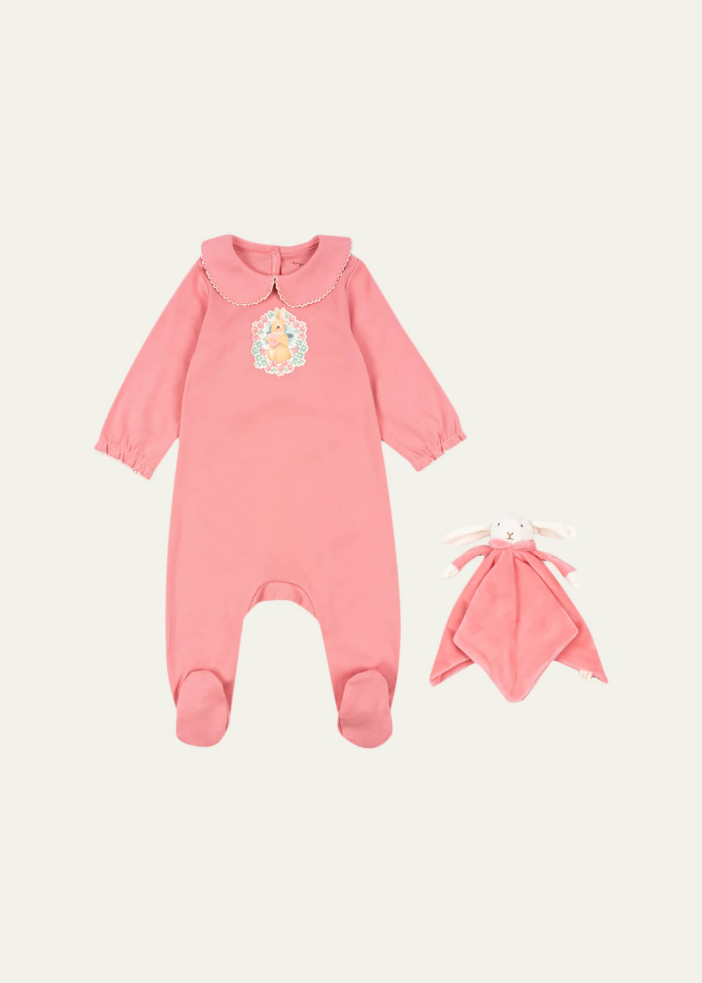 Konges Slojd Girl's Coty Picot Coverall & Lovie Gift Set, Size 0M-9M ...