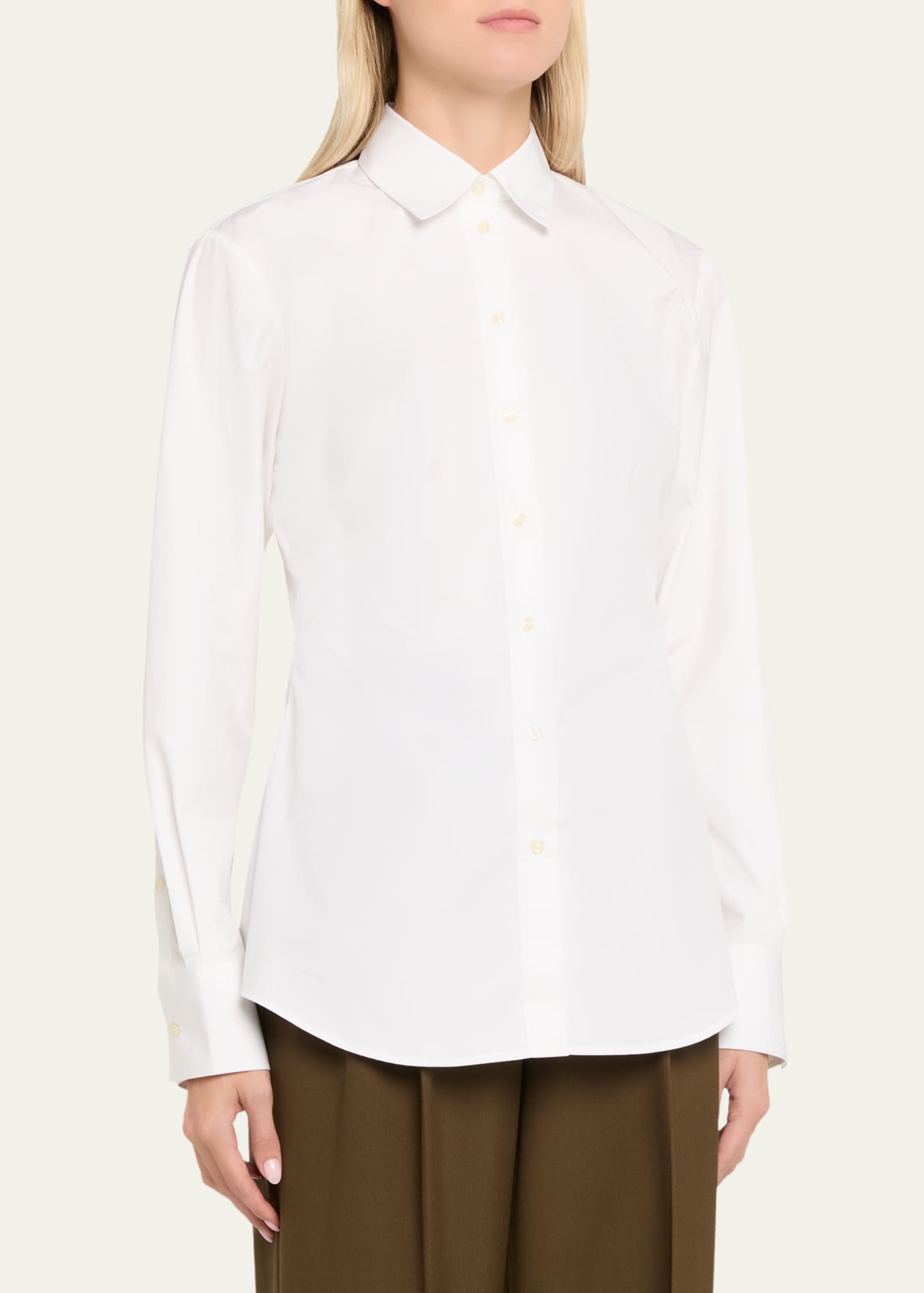 Rohe Shaped Cotton Poplin Shirt - Bergdorf Goodman