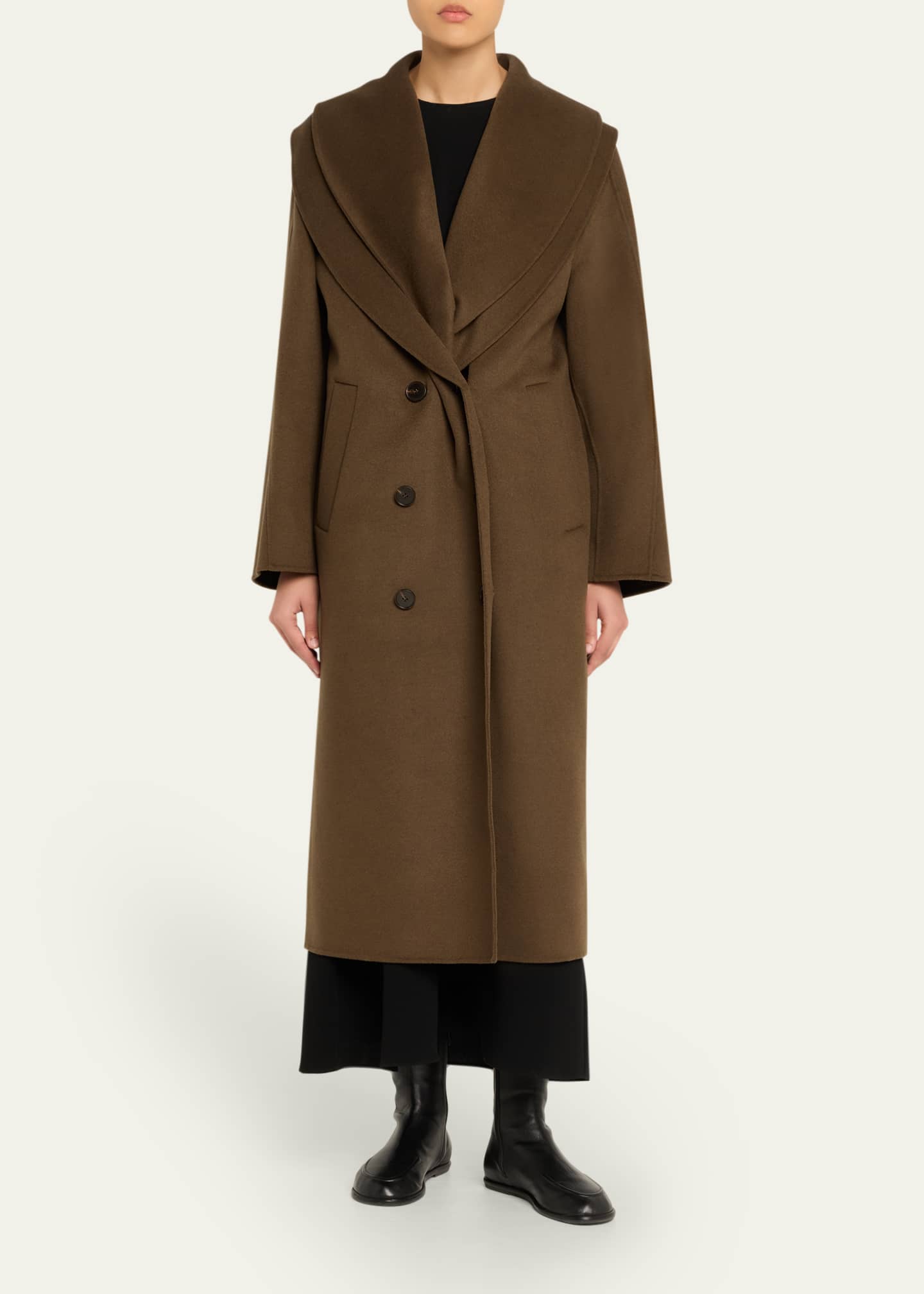 Rohe Double-Face Wool Scarf Coat - Bergdorf Goodman