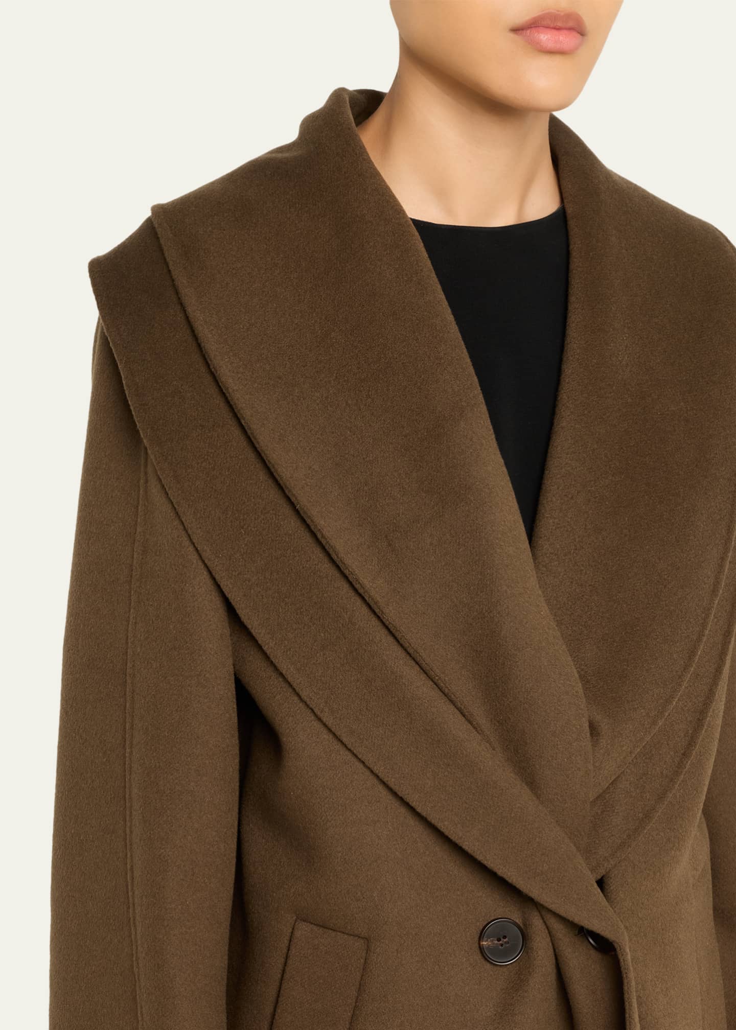 Rohe Double-Face Wool Scarf Coat - Bergdorf Goodman