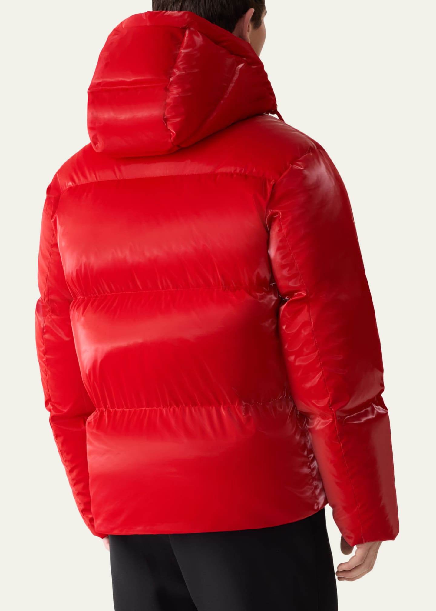 Mackage Men's Kent-Glo High-Gloss Hooded Down Jacket - Bergdorf Goodman