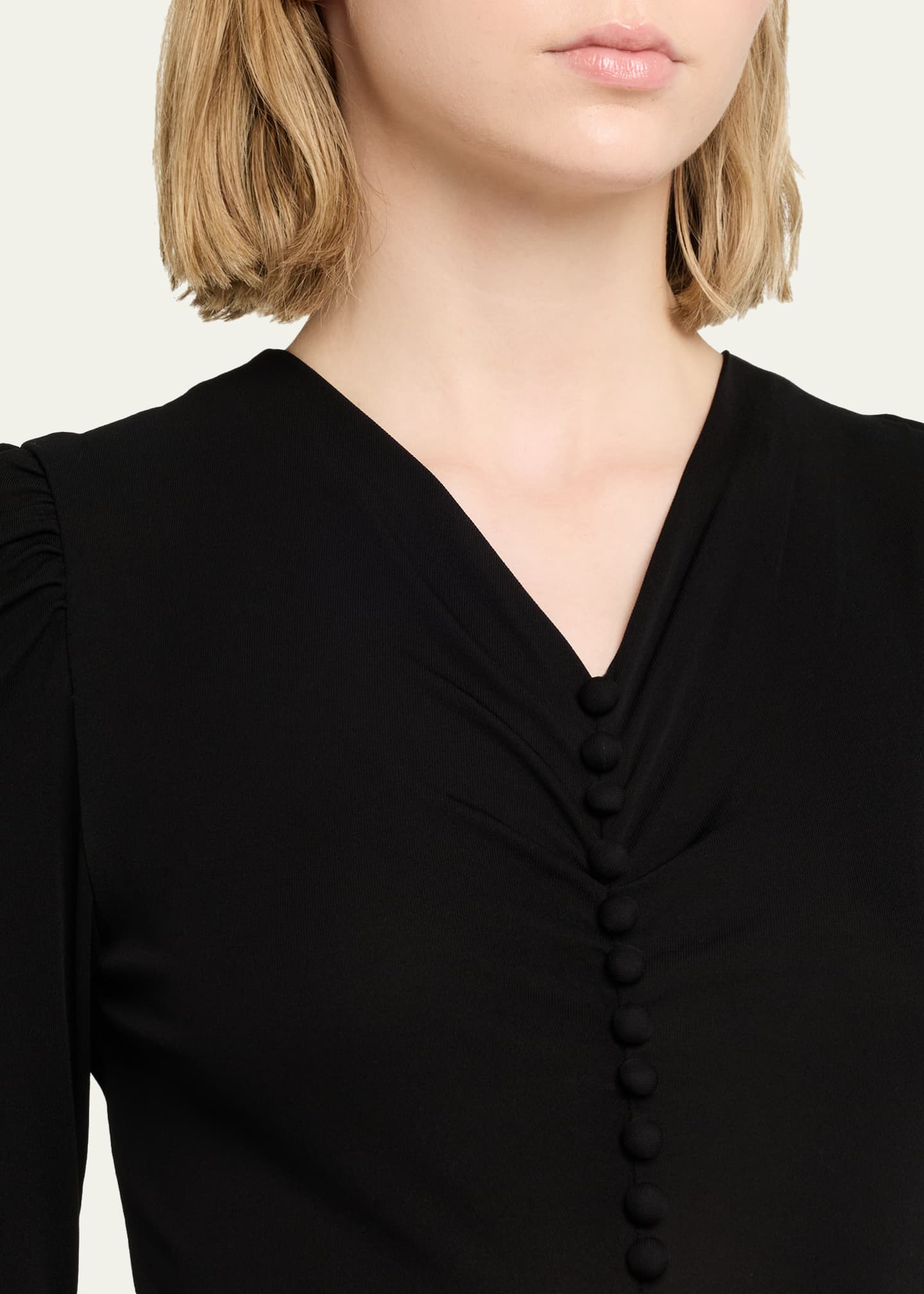 Isabel Marant Nejma Ruched Long-Sleeve Maxi Dress - Bergdorf Goodman