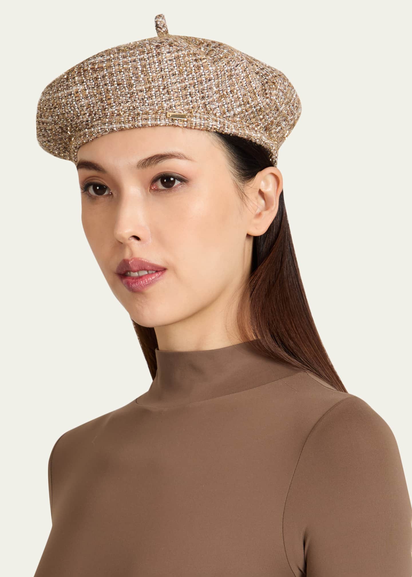 Eugenia Kim Carter Tweed Beret - Bergdorf Goodman