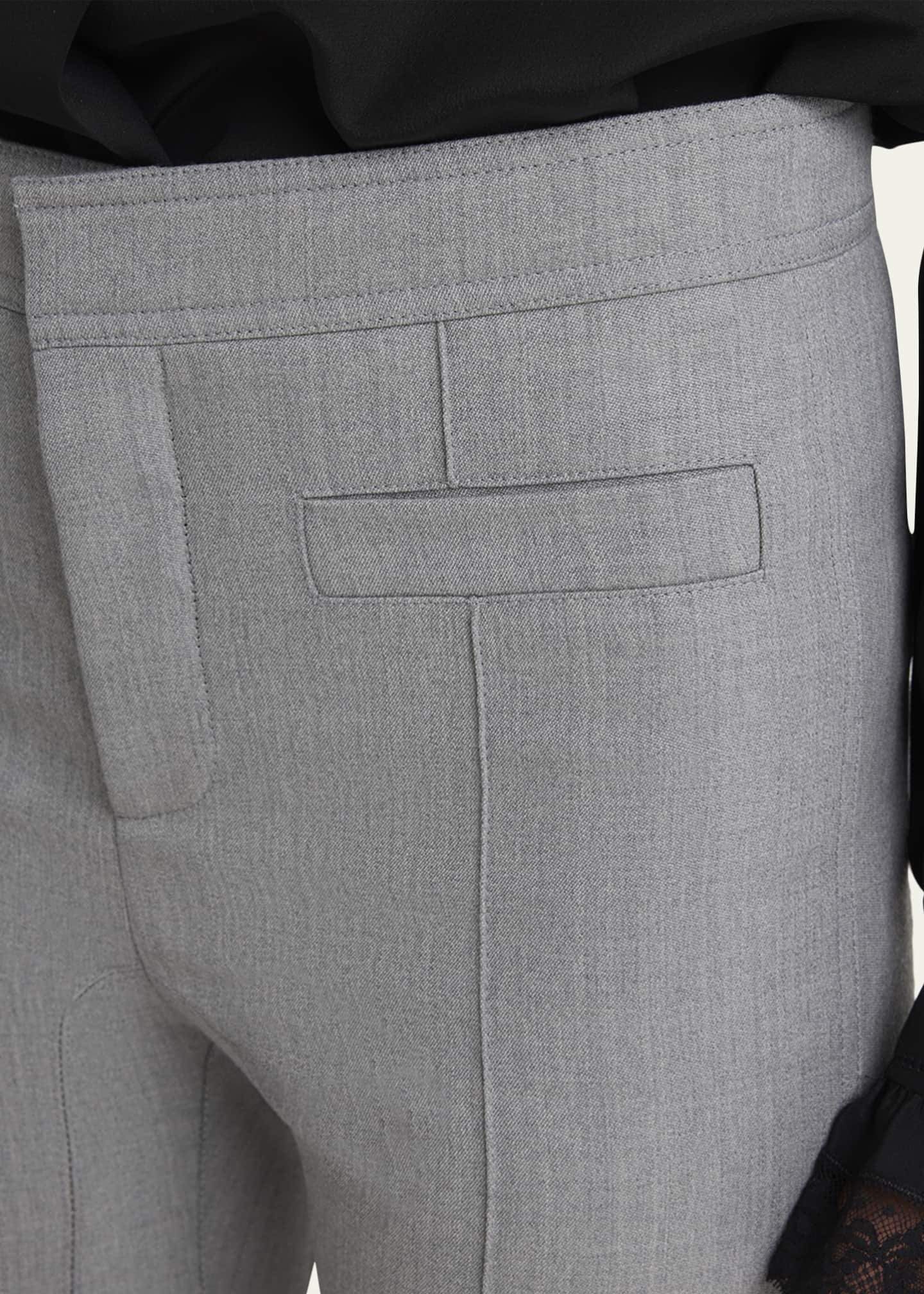 Chloe Split-Hem Wool Trousers - Bergdorf Goodman