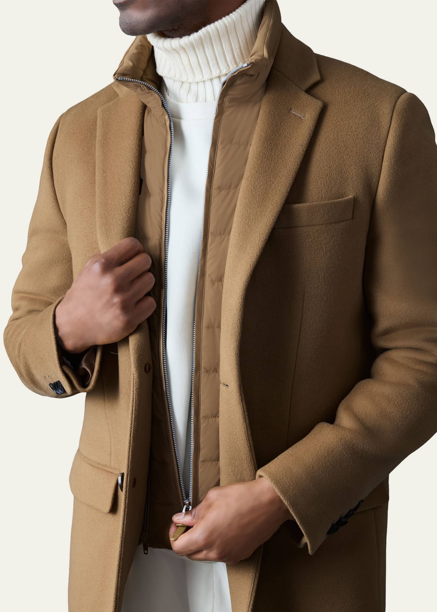 Mackage Men's Skai-SLB 3-in-1 Wool Overcoat with Removable Down Liner ...