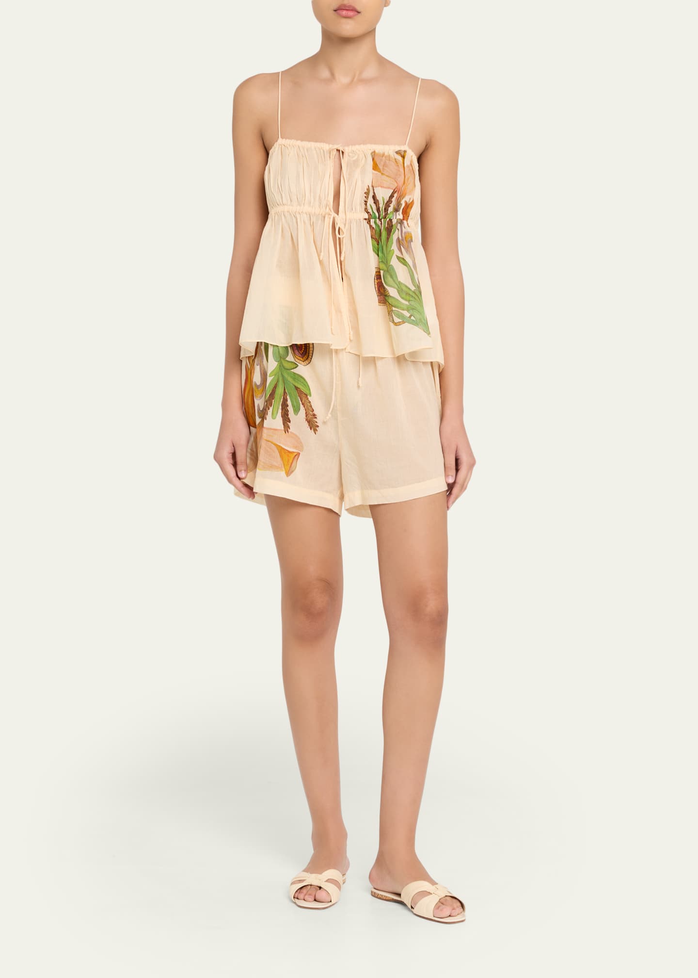 Ulla Johnson Water Blossoms Tallulah Coverup Top - Bergdorf Goodman