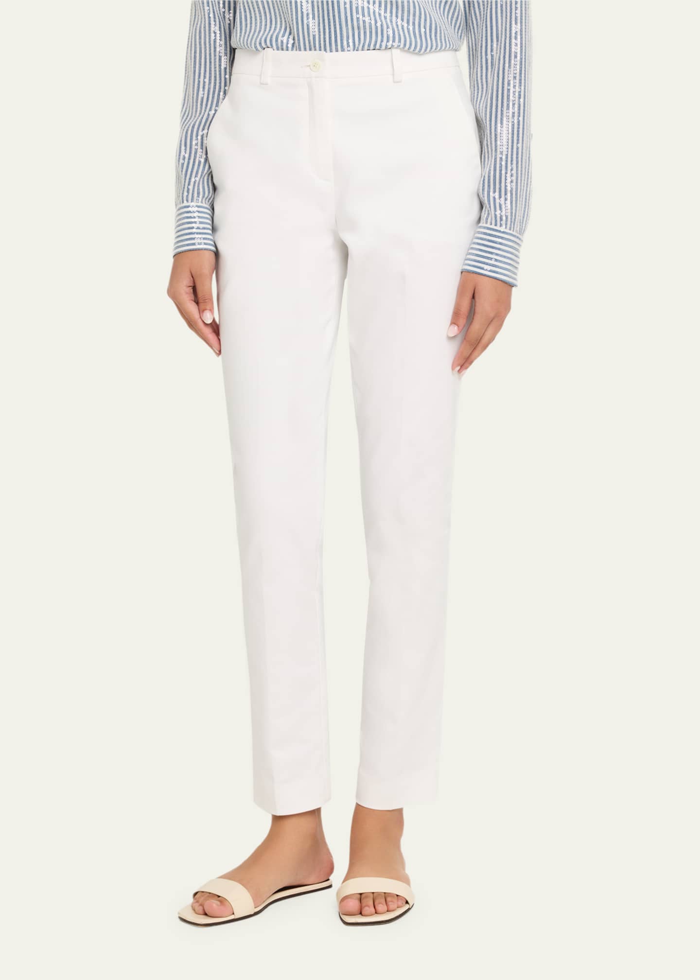 Michael Kors Collection Samantha Slim Double Crepe Pants - Bergdorf Goodman
