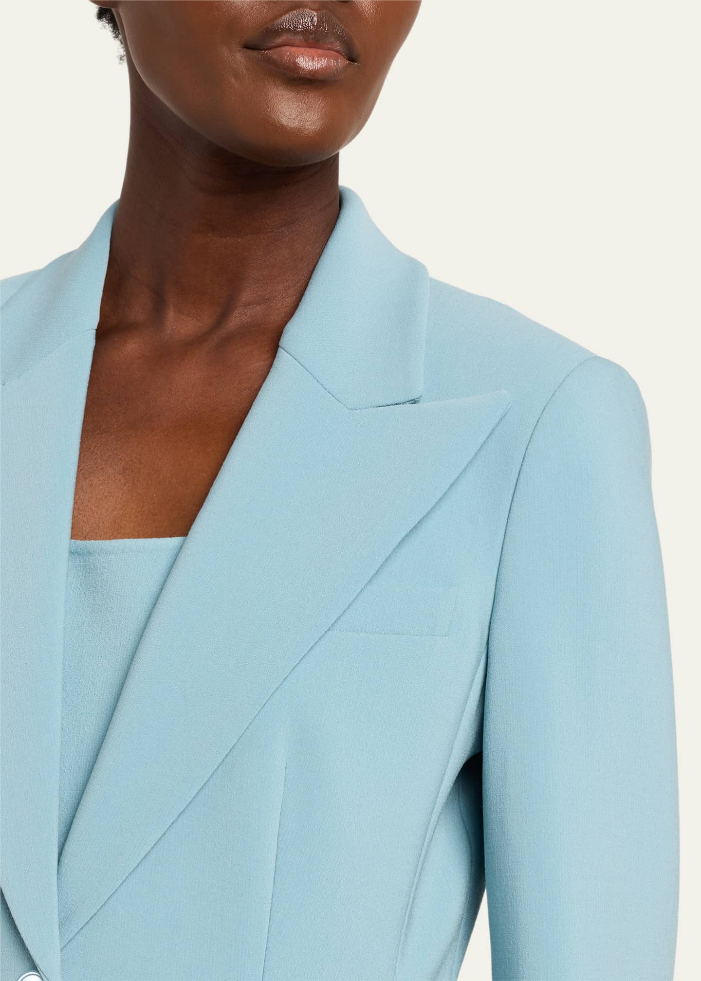 Michael Kors Collection Sabrina Single-Button Stretch Wool Blazer ...