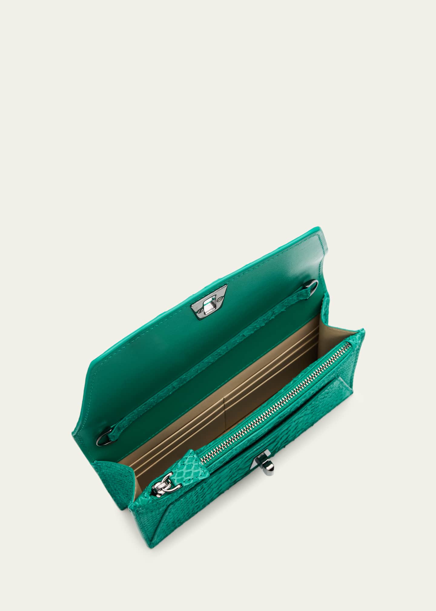 Akris Anouk Snakeskin Suede Envelope Clutch Bag - Bergdorf Goodman