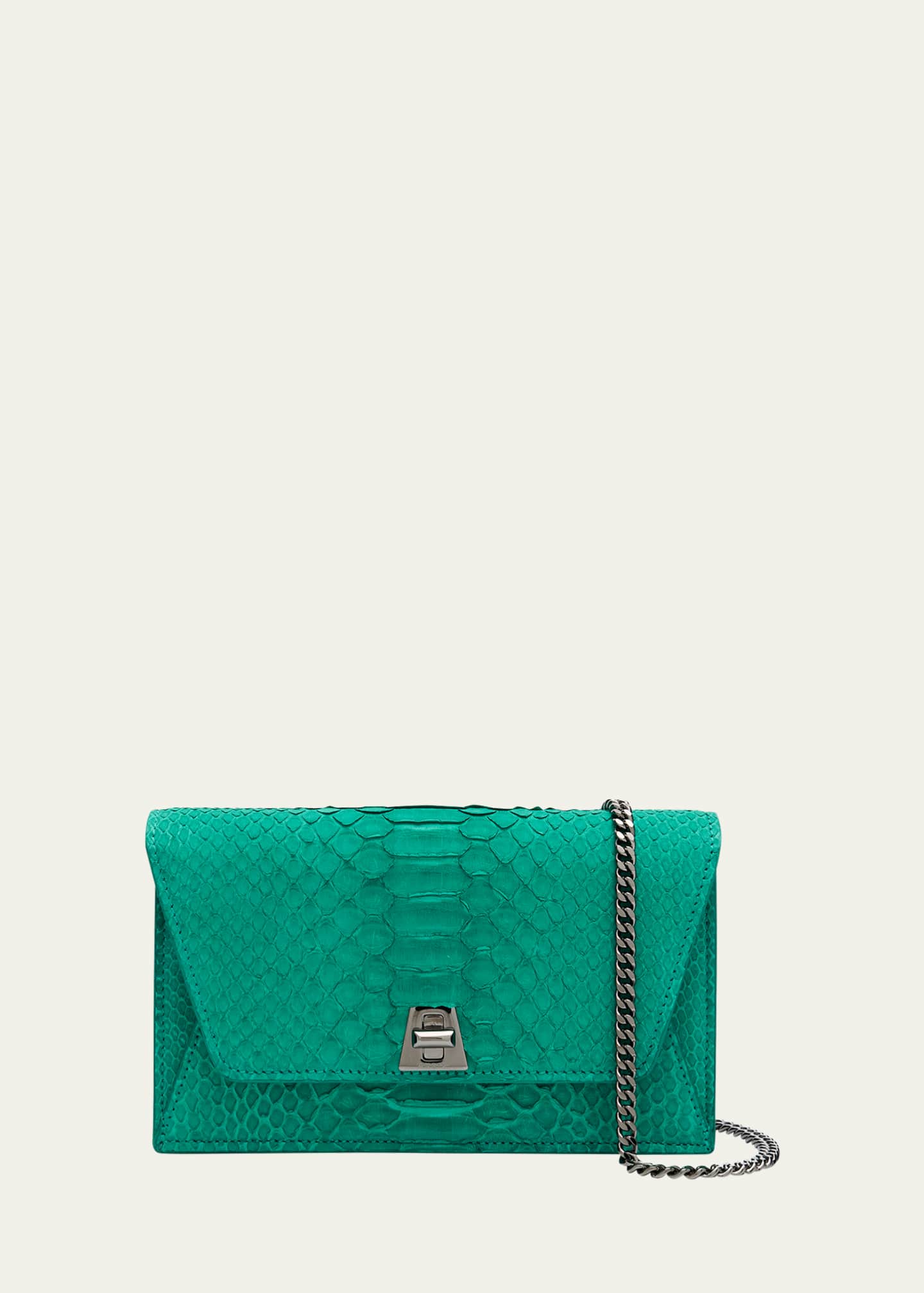 Akris Anouk Snakeskin Suede Envelope Clutch Bag - Bergdorf Goodman