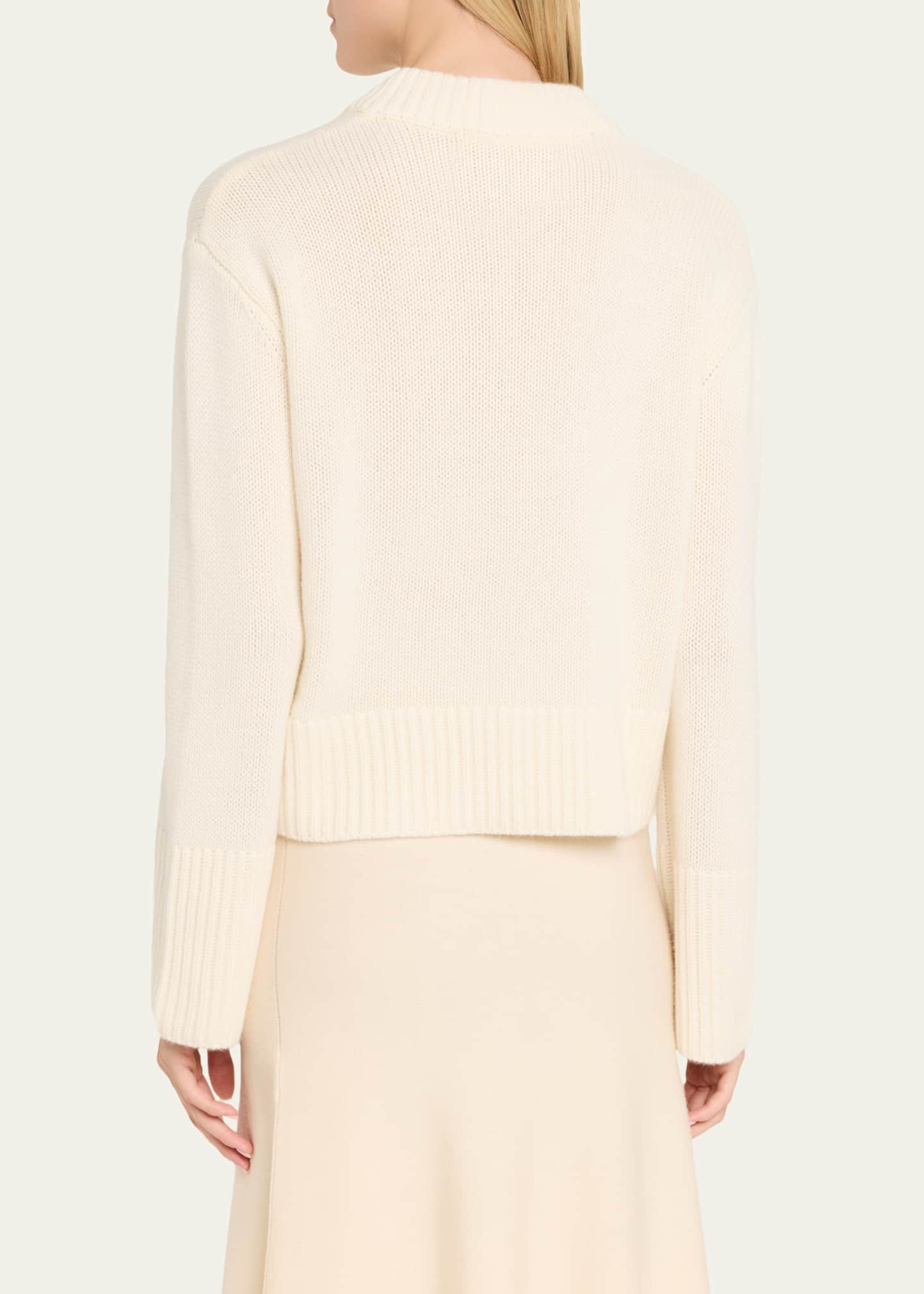 Lisa Yang Sony Cashmere Shrunken Crewneck Sweater - Bergdorf Goodman