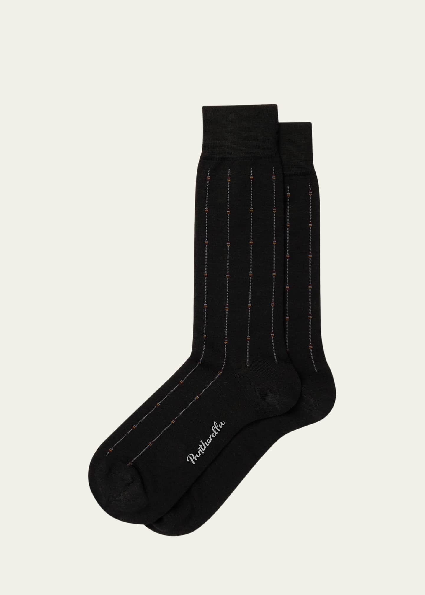 Pantherella Men's Botolph Box Stripe Crew Socks - Bergdorf Goodman