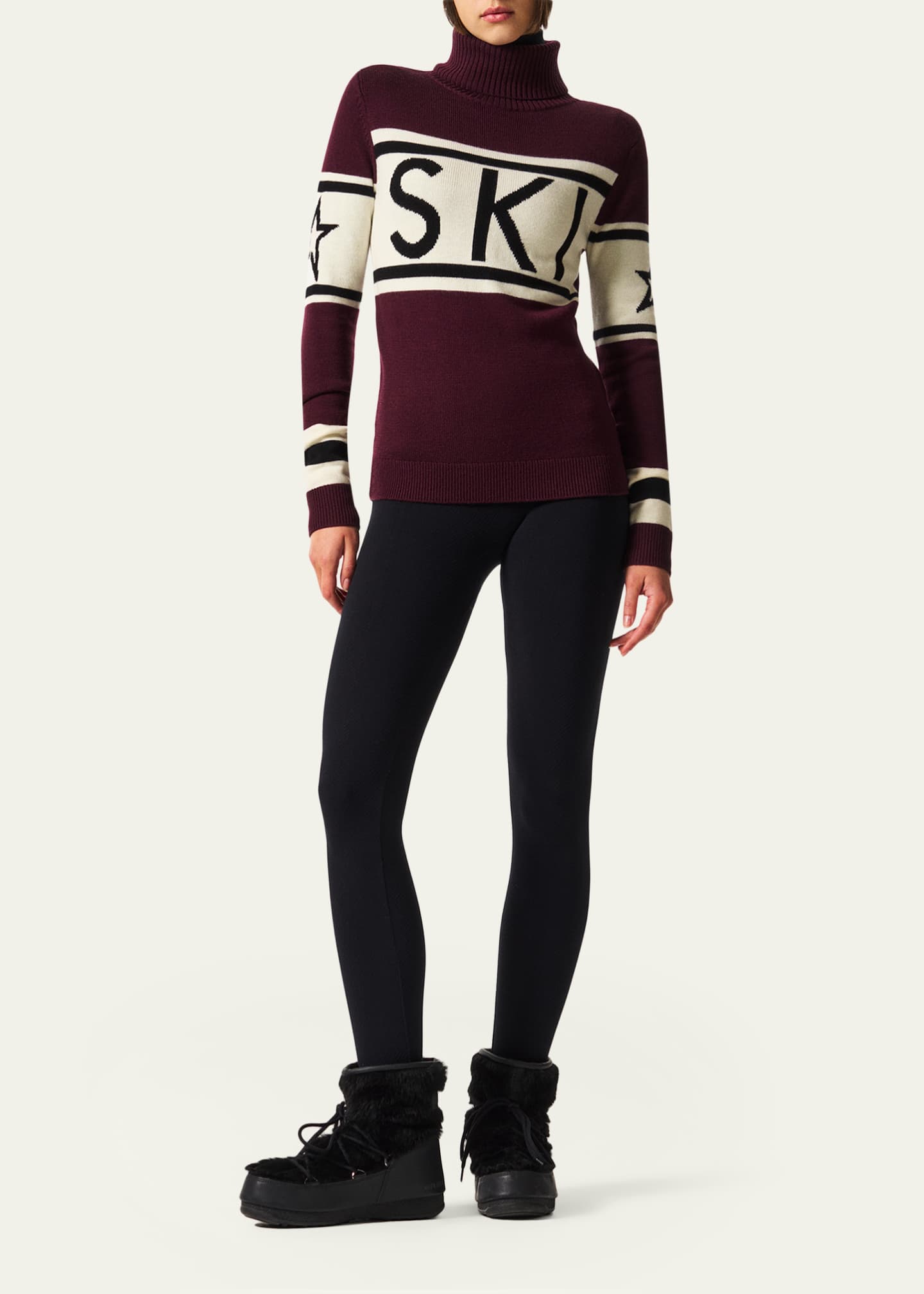 Perfect Moment Schild SKI Intarsia Turtleneck Sweater - Bergdorf Goodman